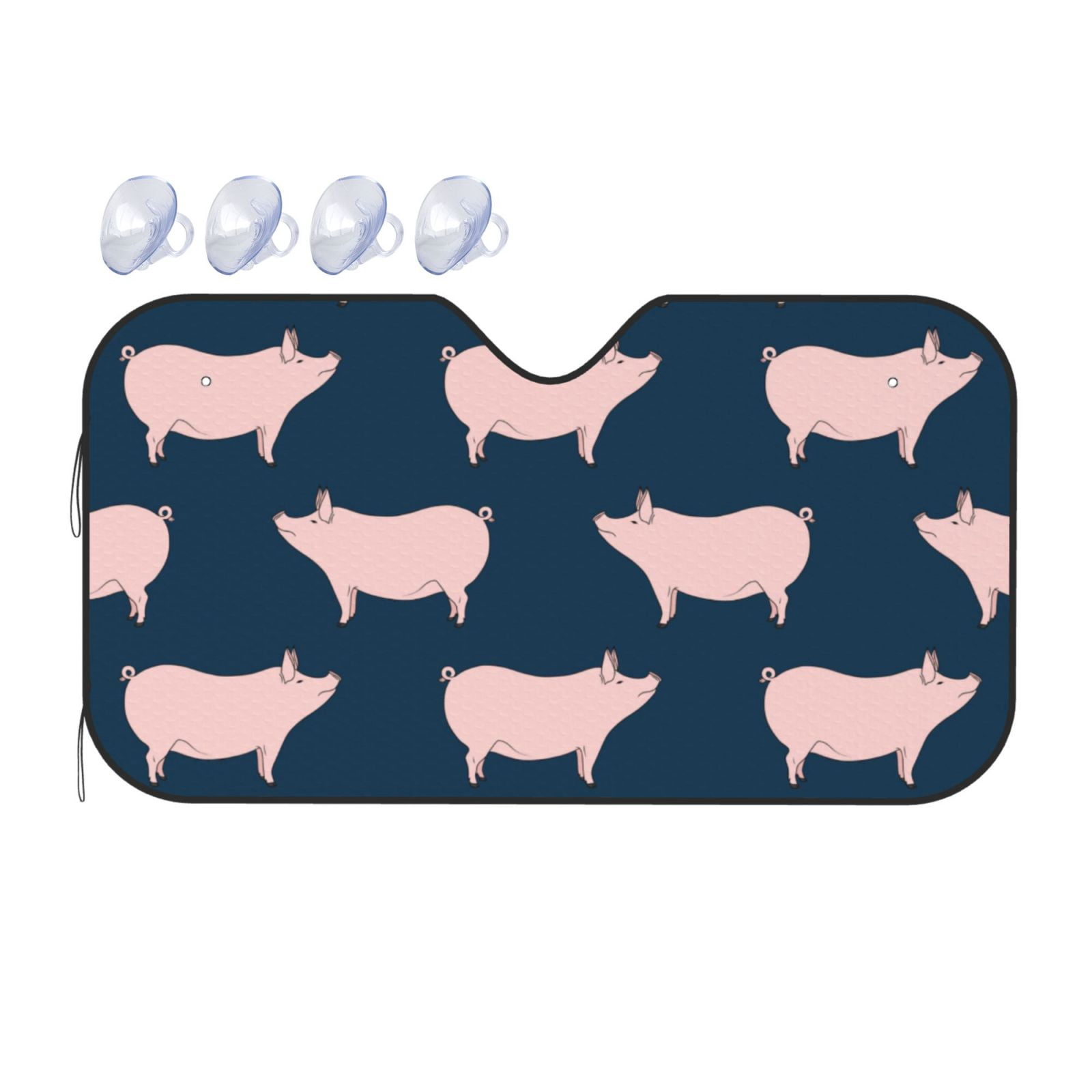 Bingfone Pig 1 Car Windshield Sunshade,Sun Foldable Sun Shield Sun ...