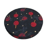 Bingfone Ping Pong Padded Round Bar Stool Cover Cushion with Elastic ...