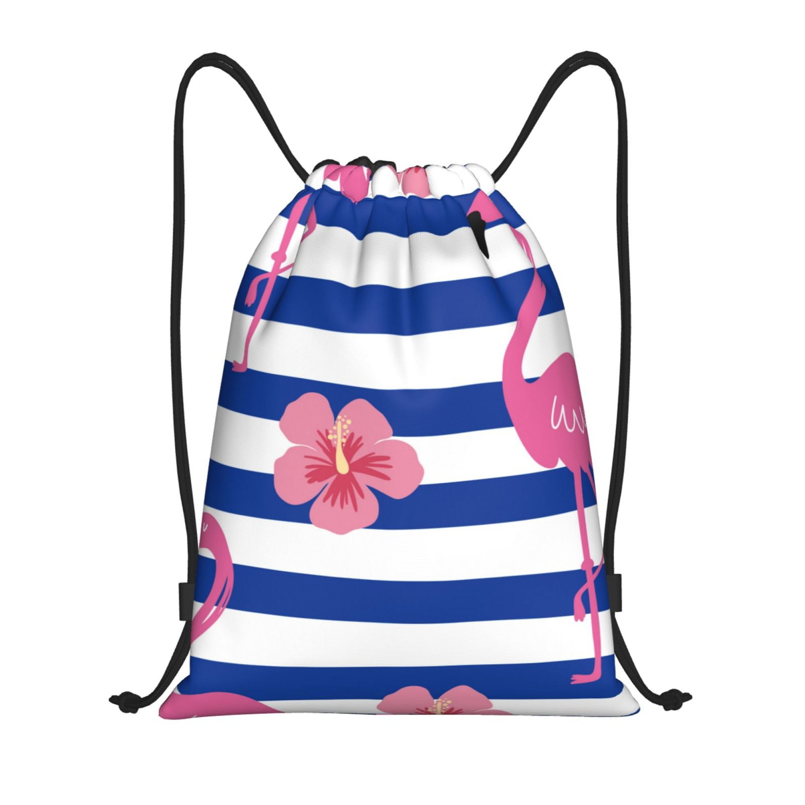 Bingfone Pink Flamingo Drawstrings Backpacks Bags For Men Women Gym ...