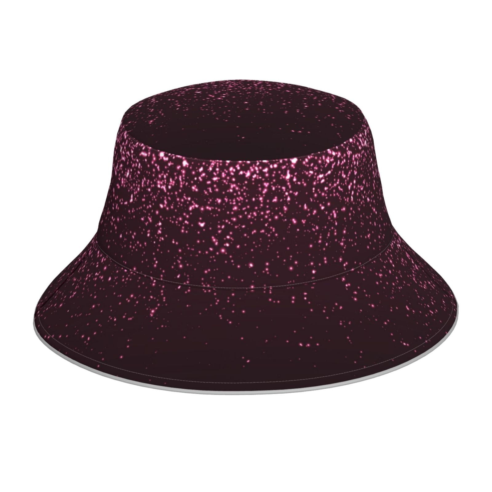 Bingfone Pink Glitter Sparkles A Bucket Hat for Men Women,Packable ...