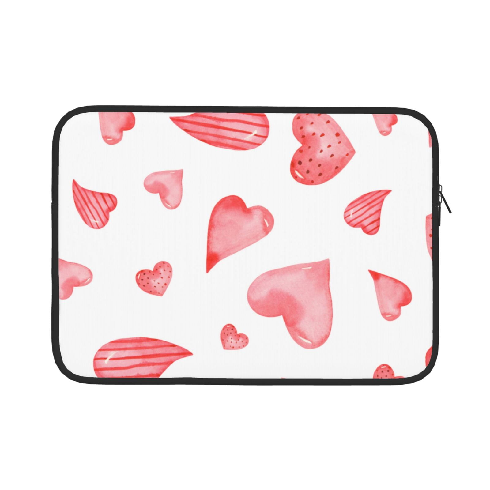 Bingfone Pink Hearts Laptop Sleeve Case 13 Inch, 360° Protective ...