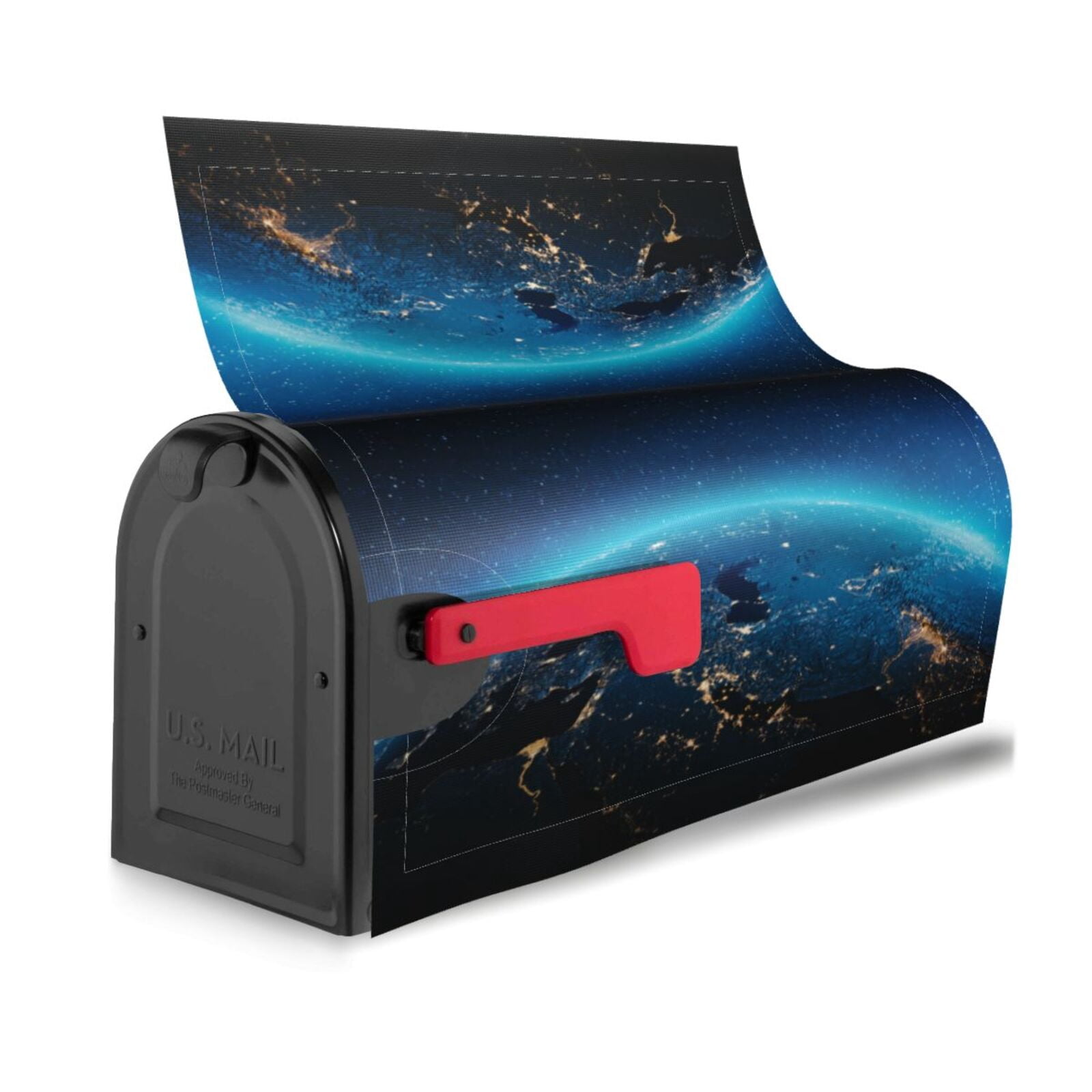 Bingfone Planet Earth Magnetic Mailbox Cover Standard Size for Garden ...