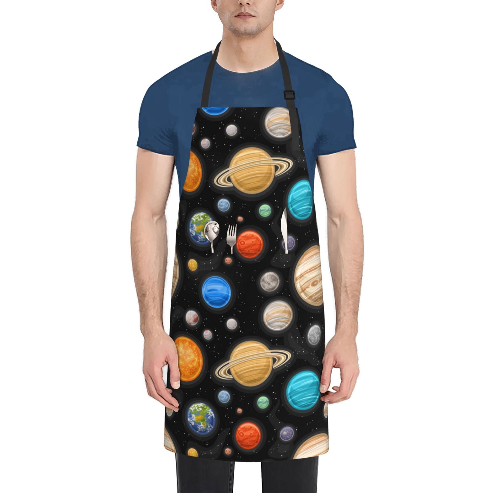 Bingfone Planets In Deep Space Apron Gifts For Men, Women Professional ...