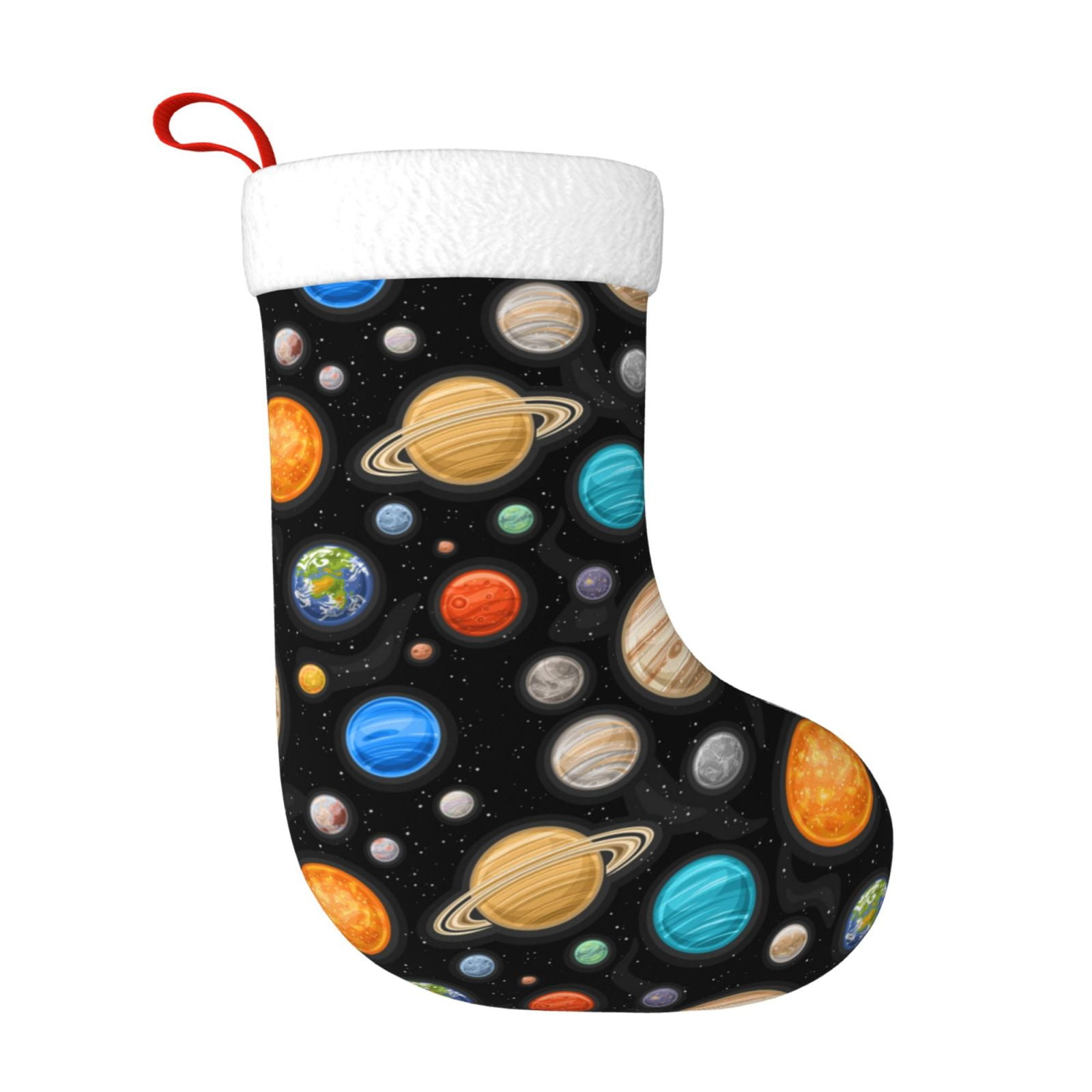 Bingfone Planets In Deep Space Print Personalized Christmas Stocking ...