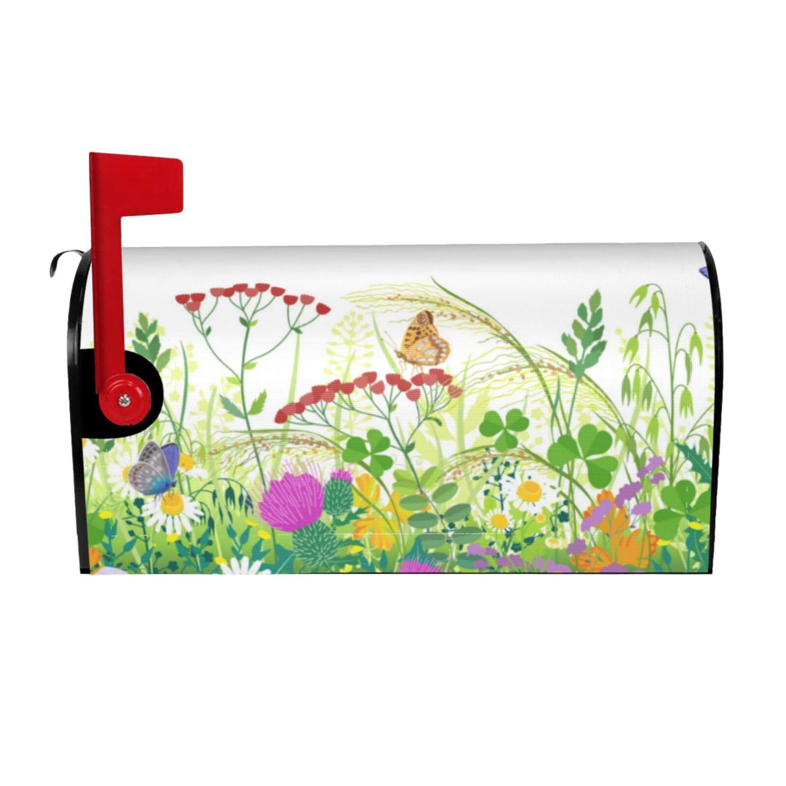 Bingfone Plants And Insects Magnetic Mailbox Cover Standard Size For ...