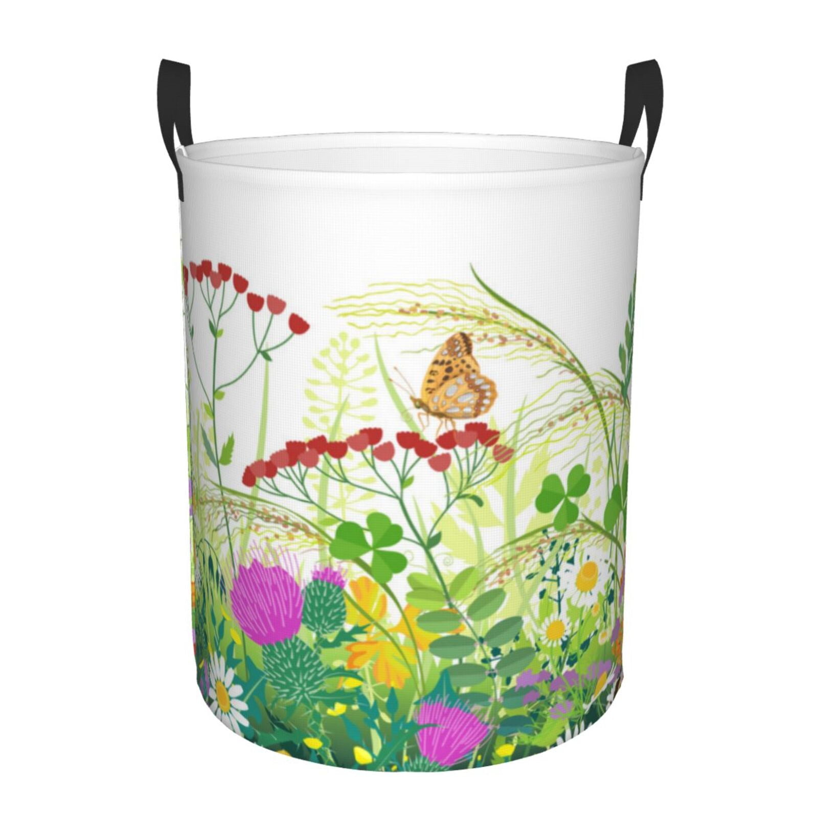 Bingfone Plants And Insects Waterproof Foldable Laundry Hamper Bucket ...