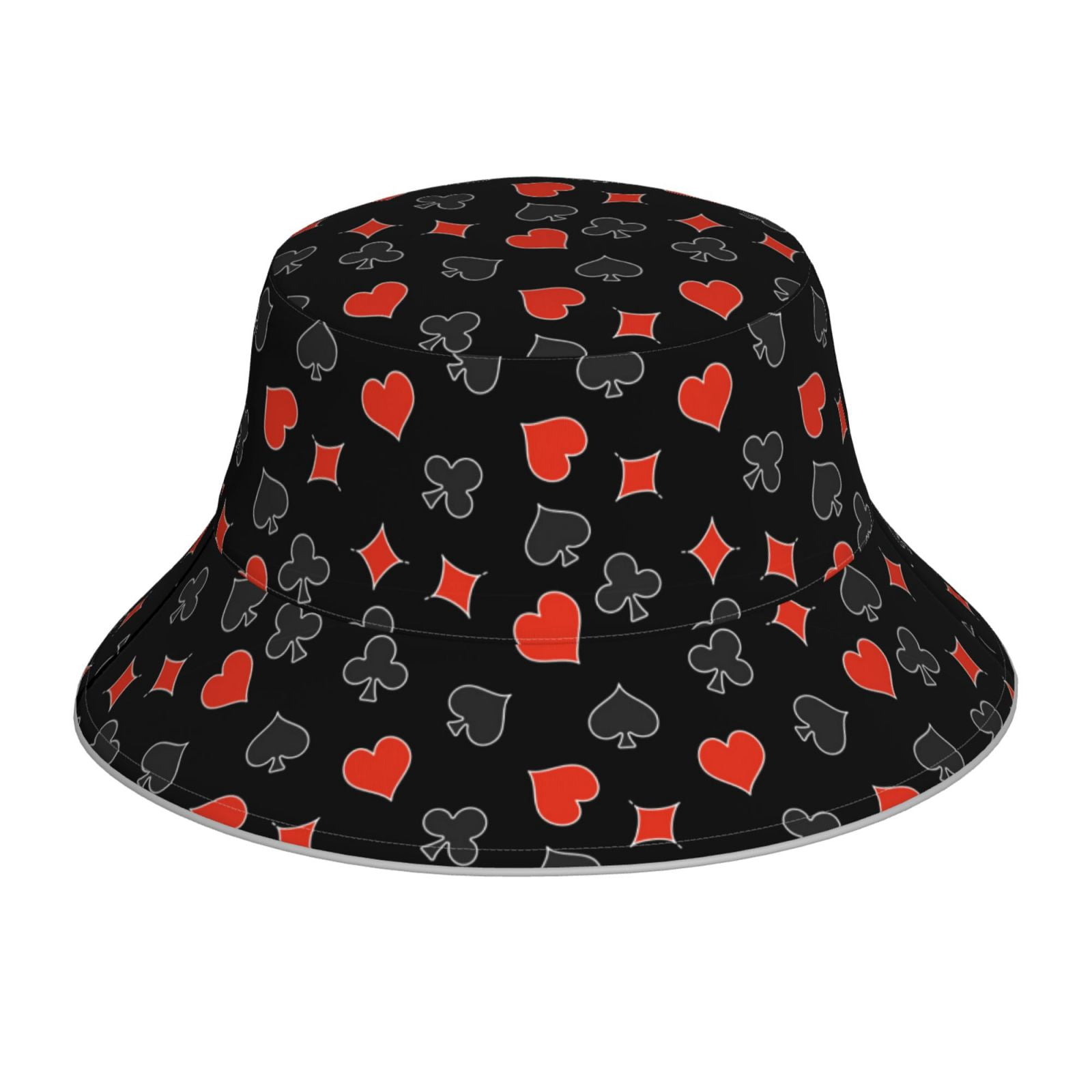 Bingfone Poker Creative Symbols Bucket Hat for Men Women,Packable ...