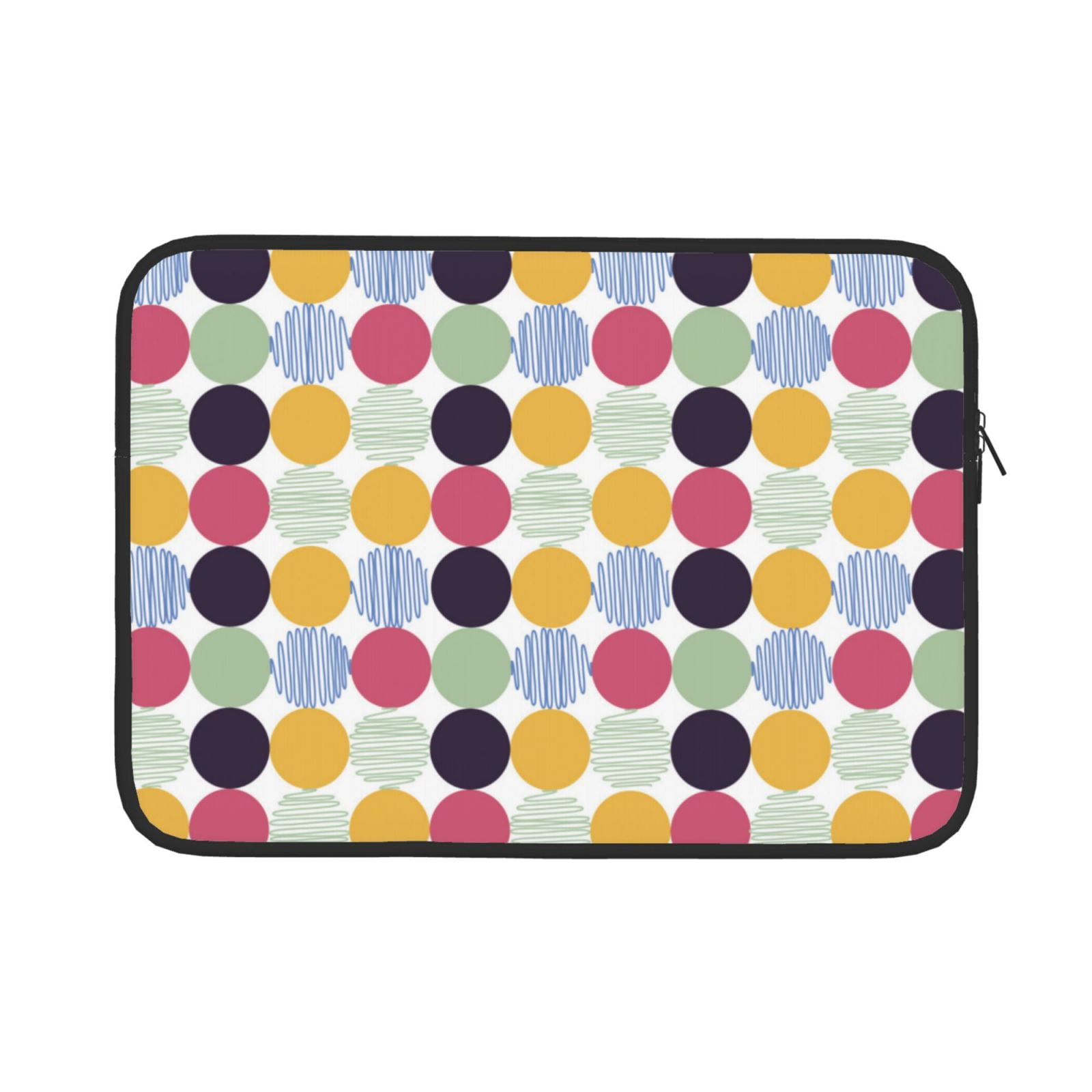 Bingfone Polka Dot Laptop Sleeve Case 13 Inch, 360° Protective Computer ...