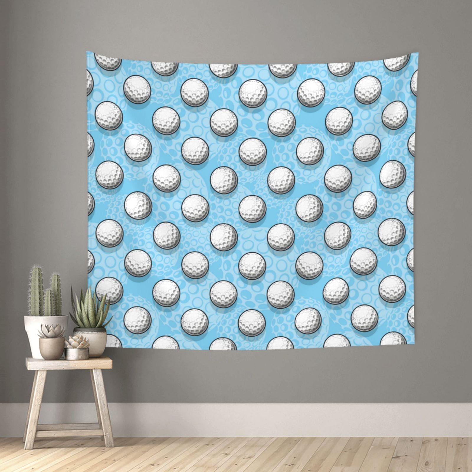 Bingfone Polyester Fabric Tapestry Golf Balls 1 Wall Hanging Tapestry ...