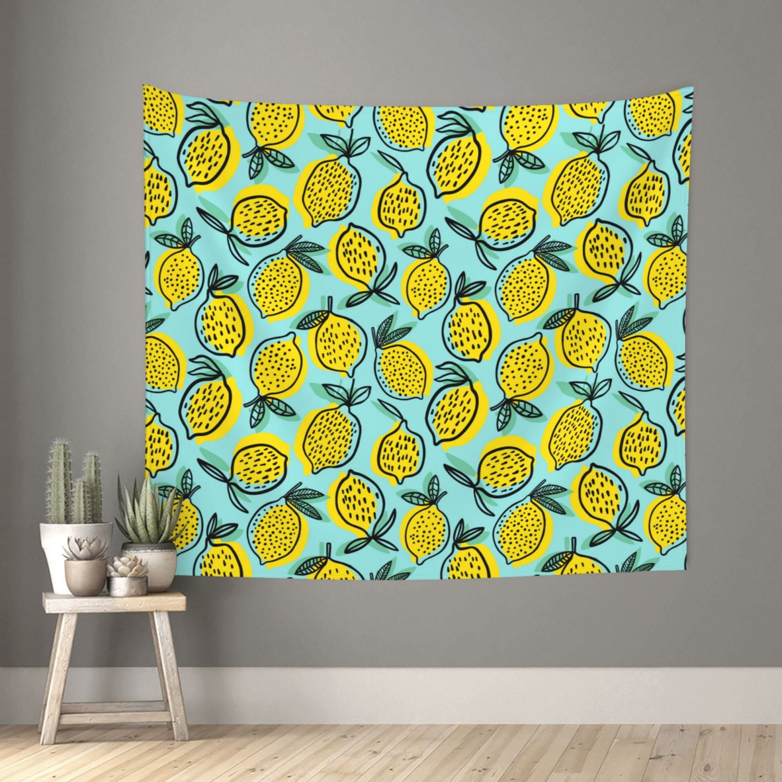 Bingfone Polyester Fabric Tapestry Lemon1 Wall Hanging Tapestry,Daily ...
