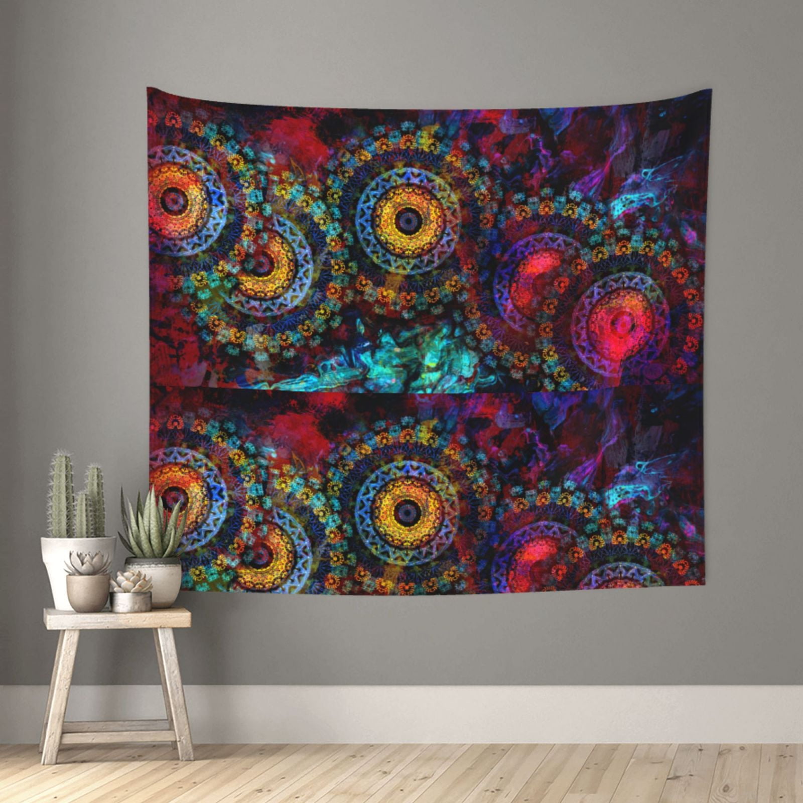 Bingfone Polyester Fabric Tapestry Mandala Colorful Wall Hanging ...