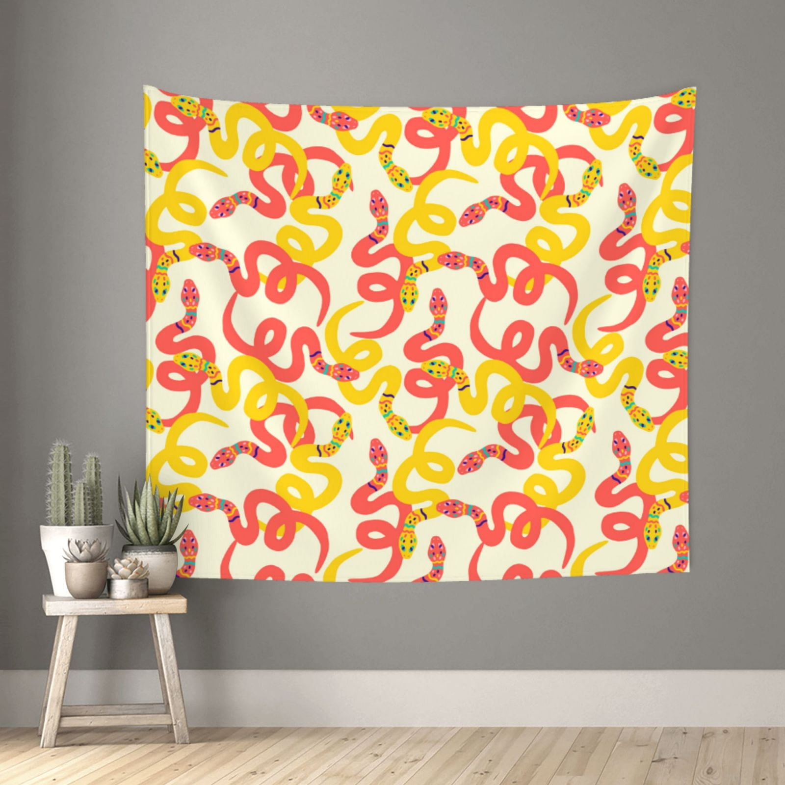 Bingfone Polyester Fabric Tapestry Snake Wall Hanging Tapestry,Daily ...