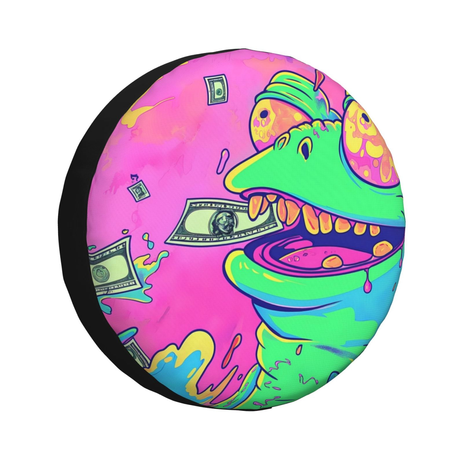 Bingfone Psychedelic Cartoon Frog Spare Tire Cover Weatherproof ...