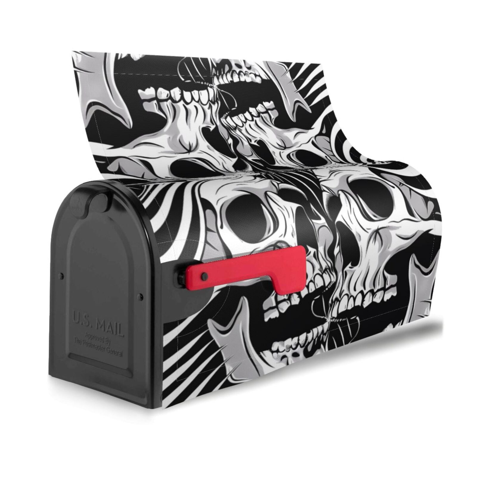 Bingfone Psychedelic Skull Illusion Art Magnetic Mailbox Cover Standard ...