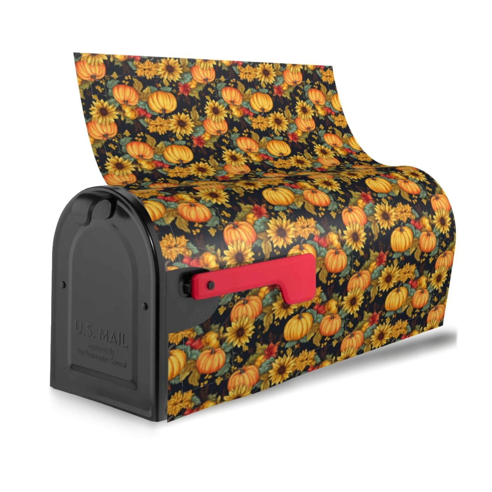 Bingfone Pumpkins And Sunflowers3 Magnetic Mailbox Cover Standard Size ...
