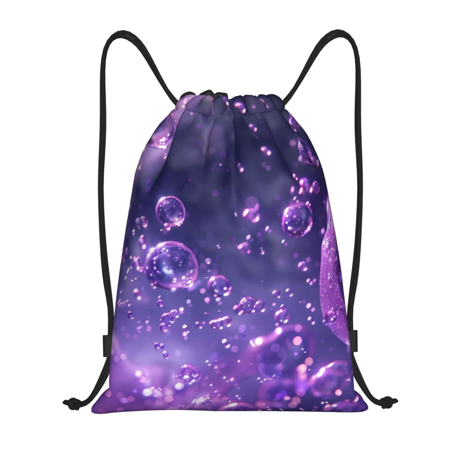 Bingfone Purple Bubble Abstract Art Drawstrings Backpacks Bags for Men ...