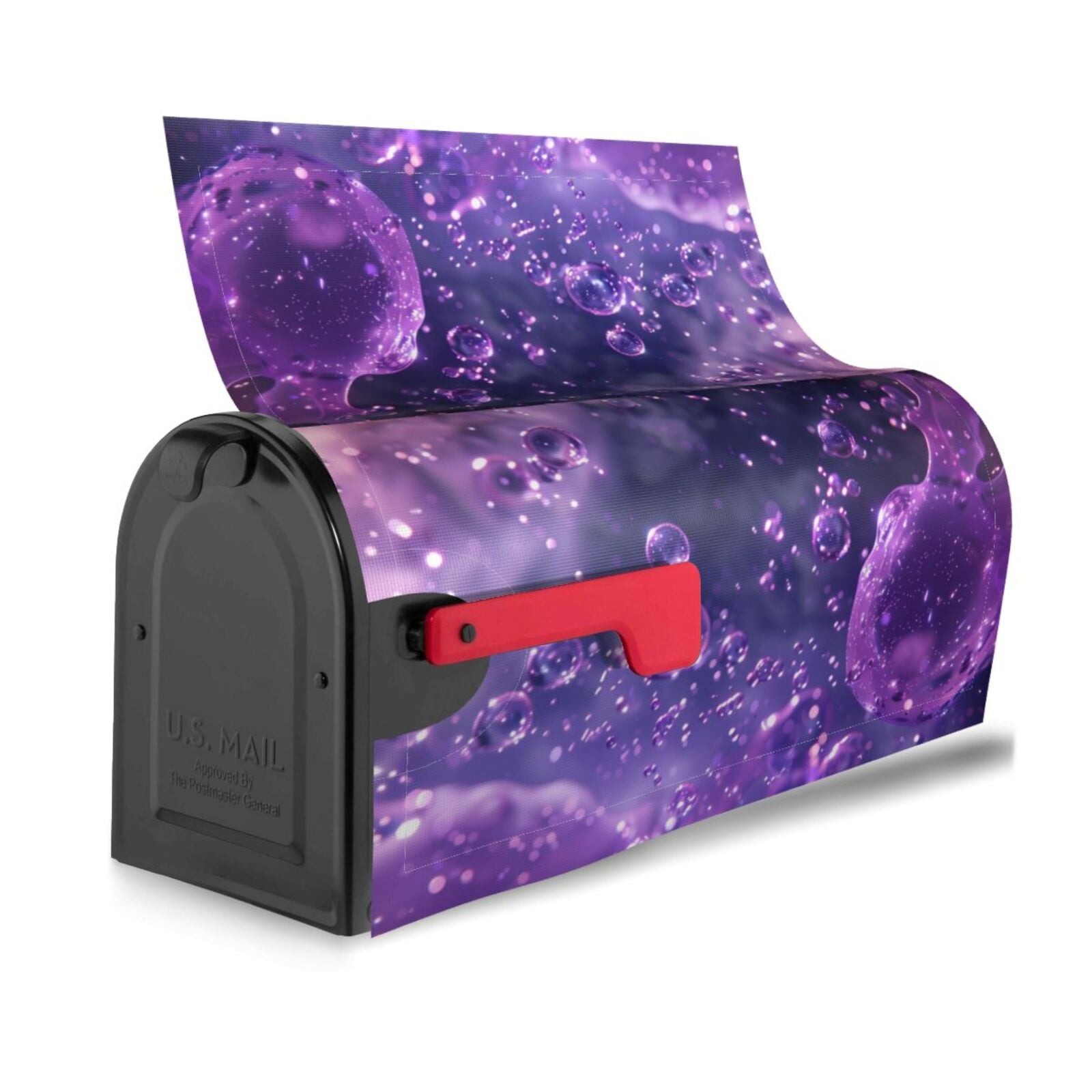 Bingfone Purple Bubble Abstract Art Magnetic Mailbox Cover Standard ...