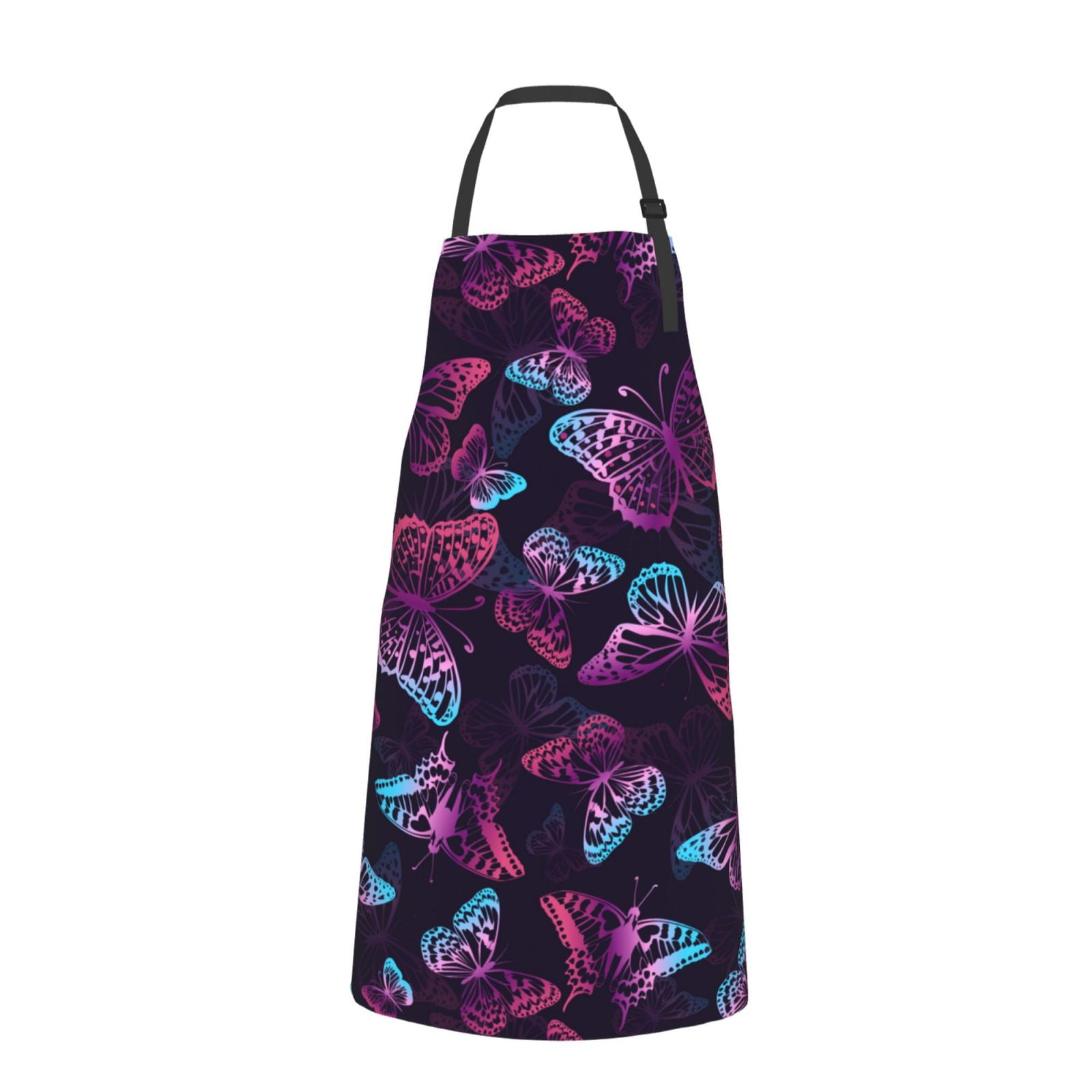 Bingfone Purple Butterfly Apron Gifts For Men, Women Professional Grade ...