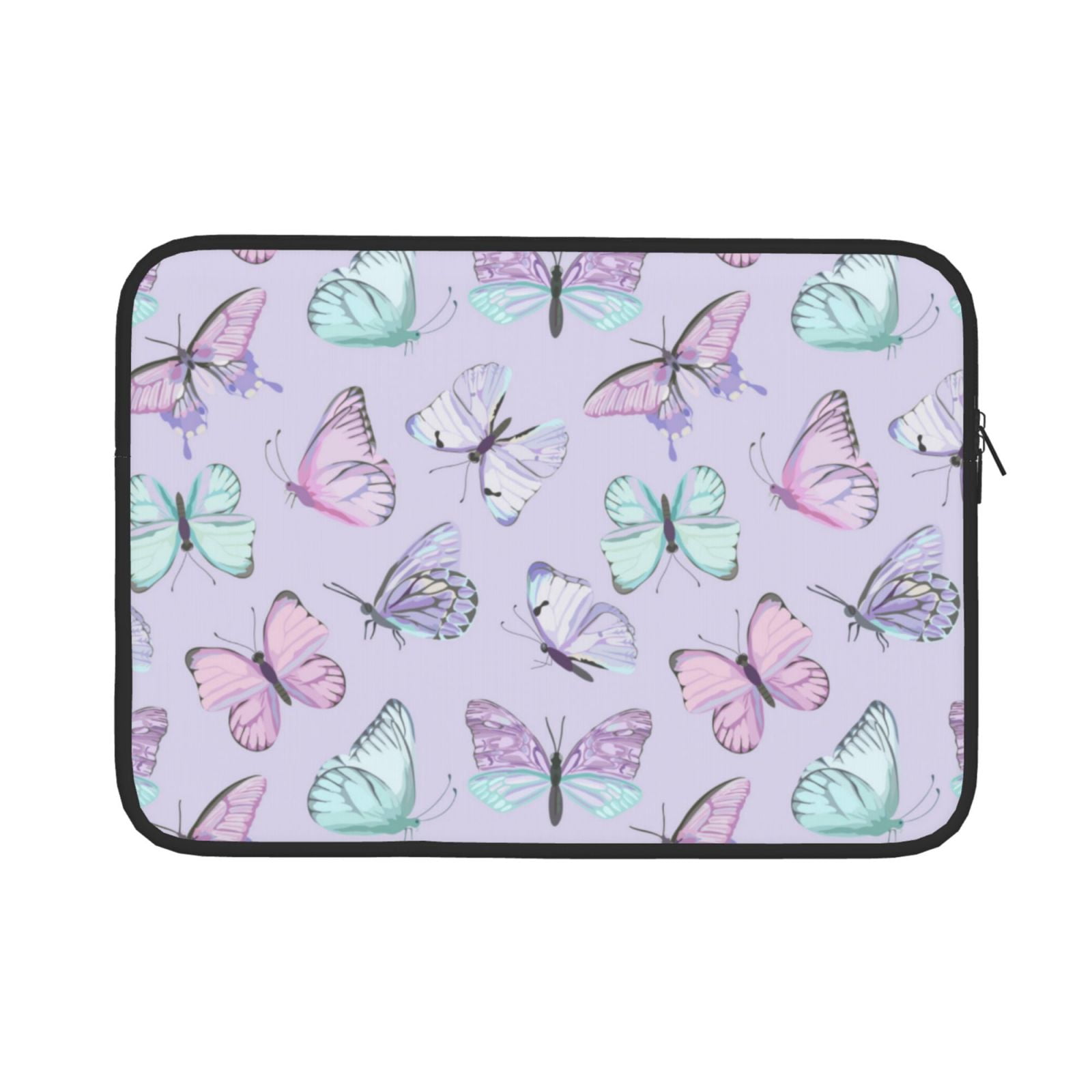 Bingfone Purple Butterfly Laptop Sleeve Case 13 Inch, 360° Protective ...