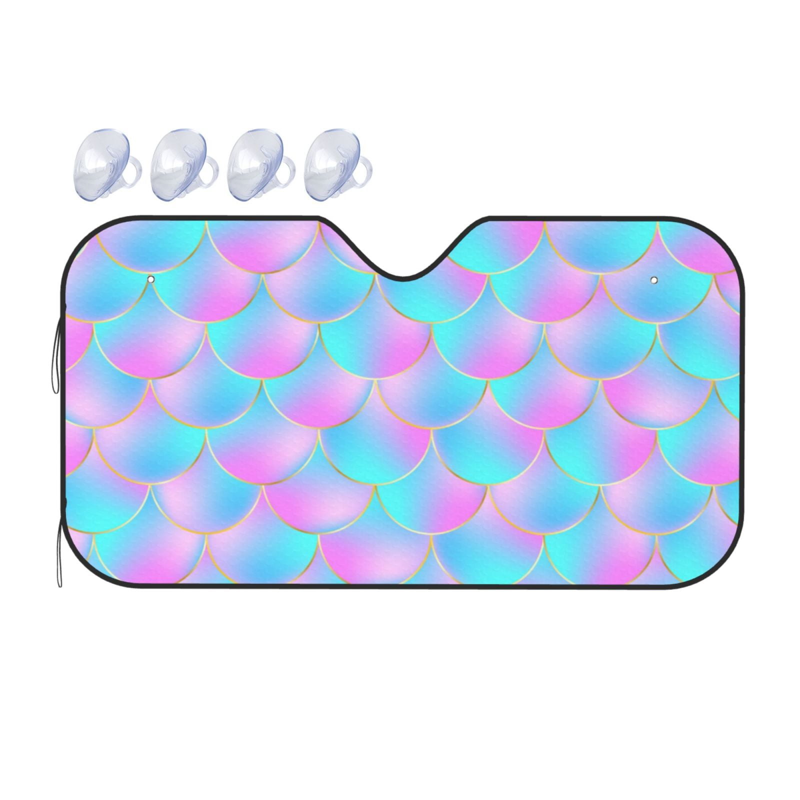 Bingfone Purple Dragon Scales Car Windshield Sunshade,Sun Foldable Sun ...