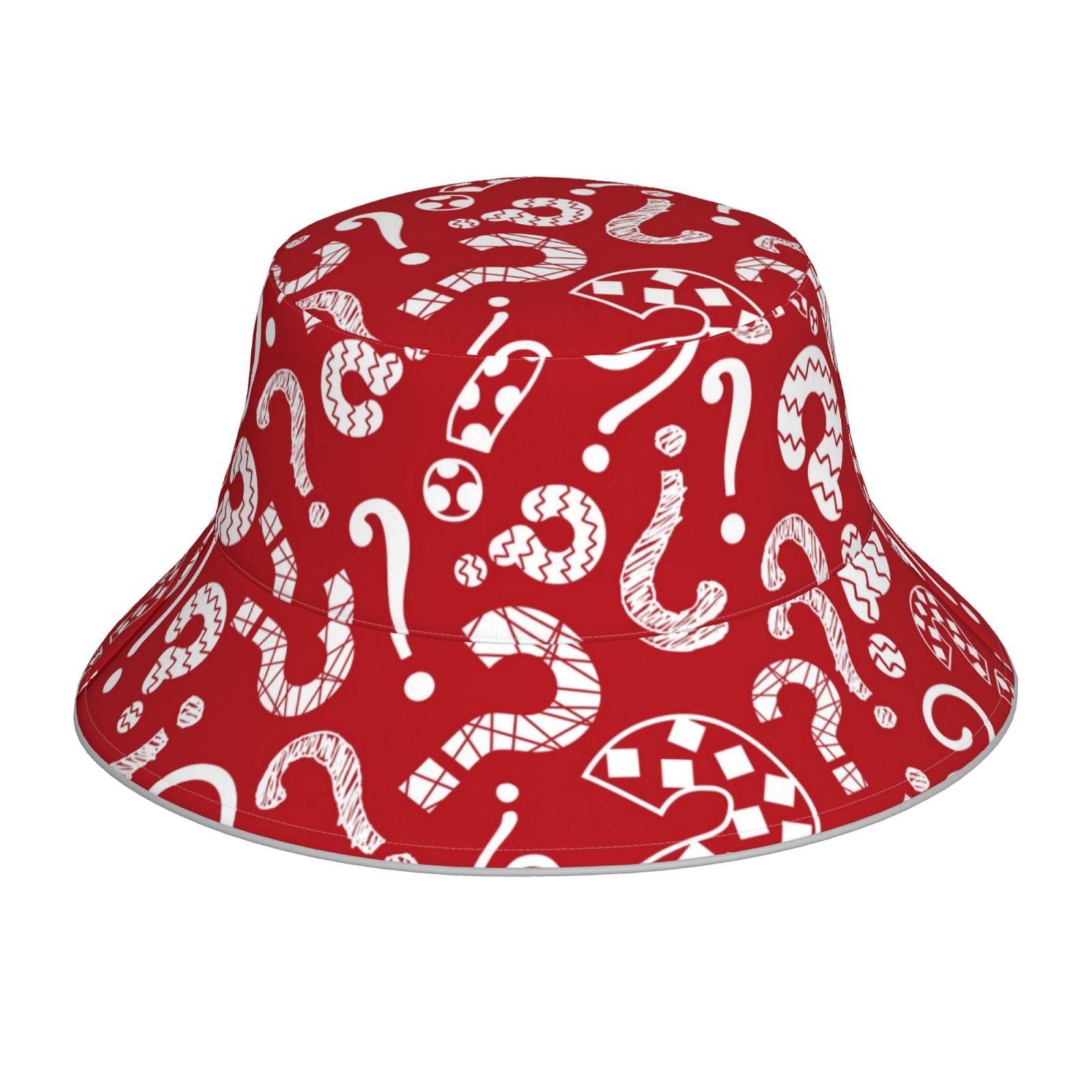 Bingfone Question Marks1 Bucket Hat for Men Women,Packable Reversible ...