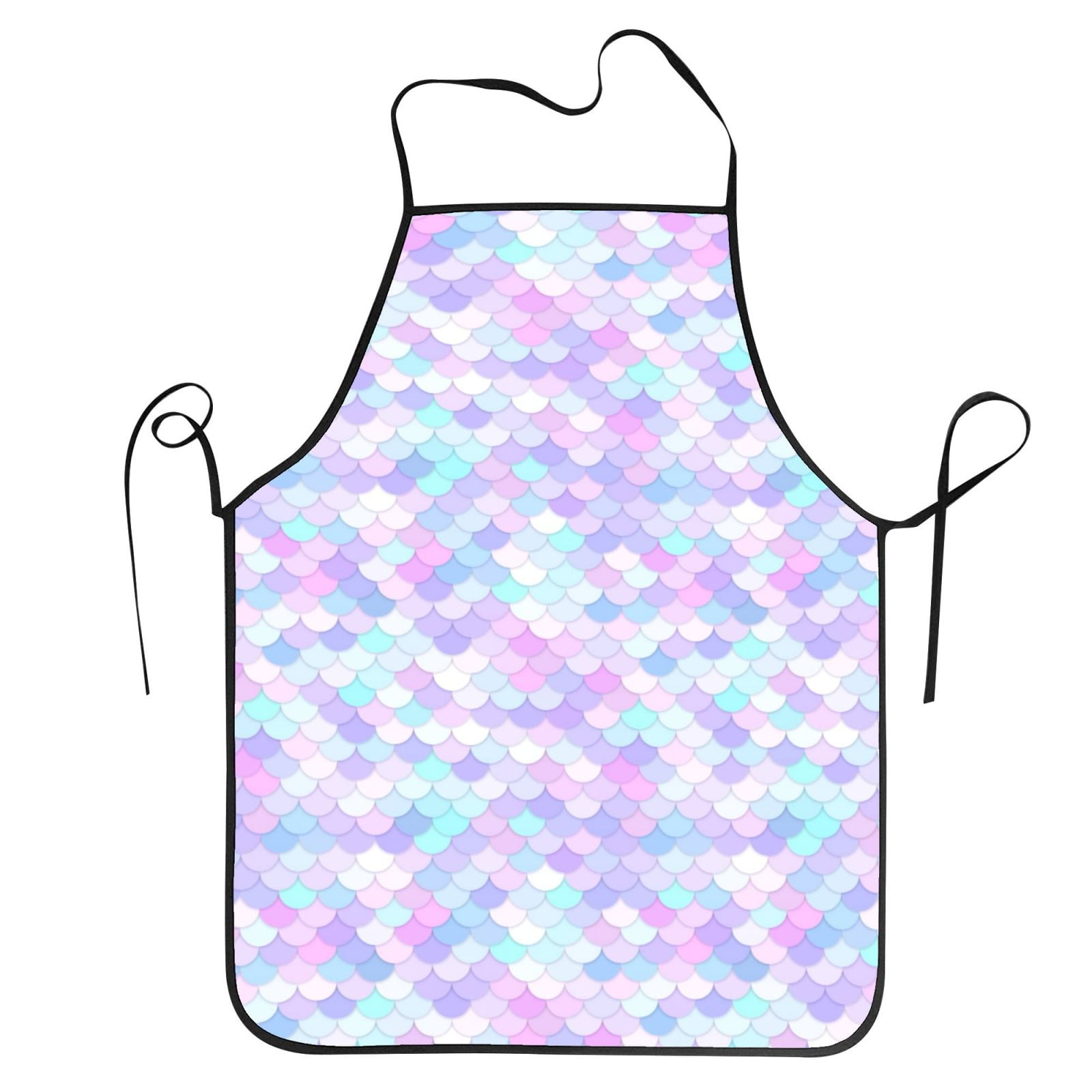 Bingfone Rainbow Scales for Tie-up Apron, Unisex Waterproof and Stain ...