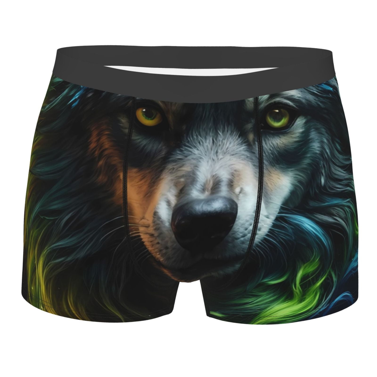 Bingfone Realistic Style Colorful Wolf A Men's Underwear - Casual ...