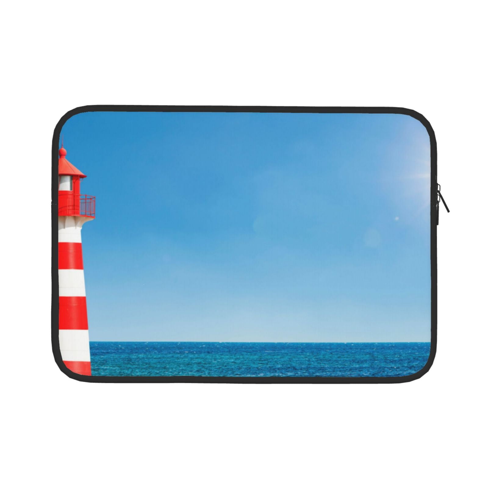 Bingfone Red And White Lighthouse Laptop Sleeve Case 13 inch , 360 ...