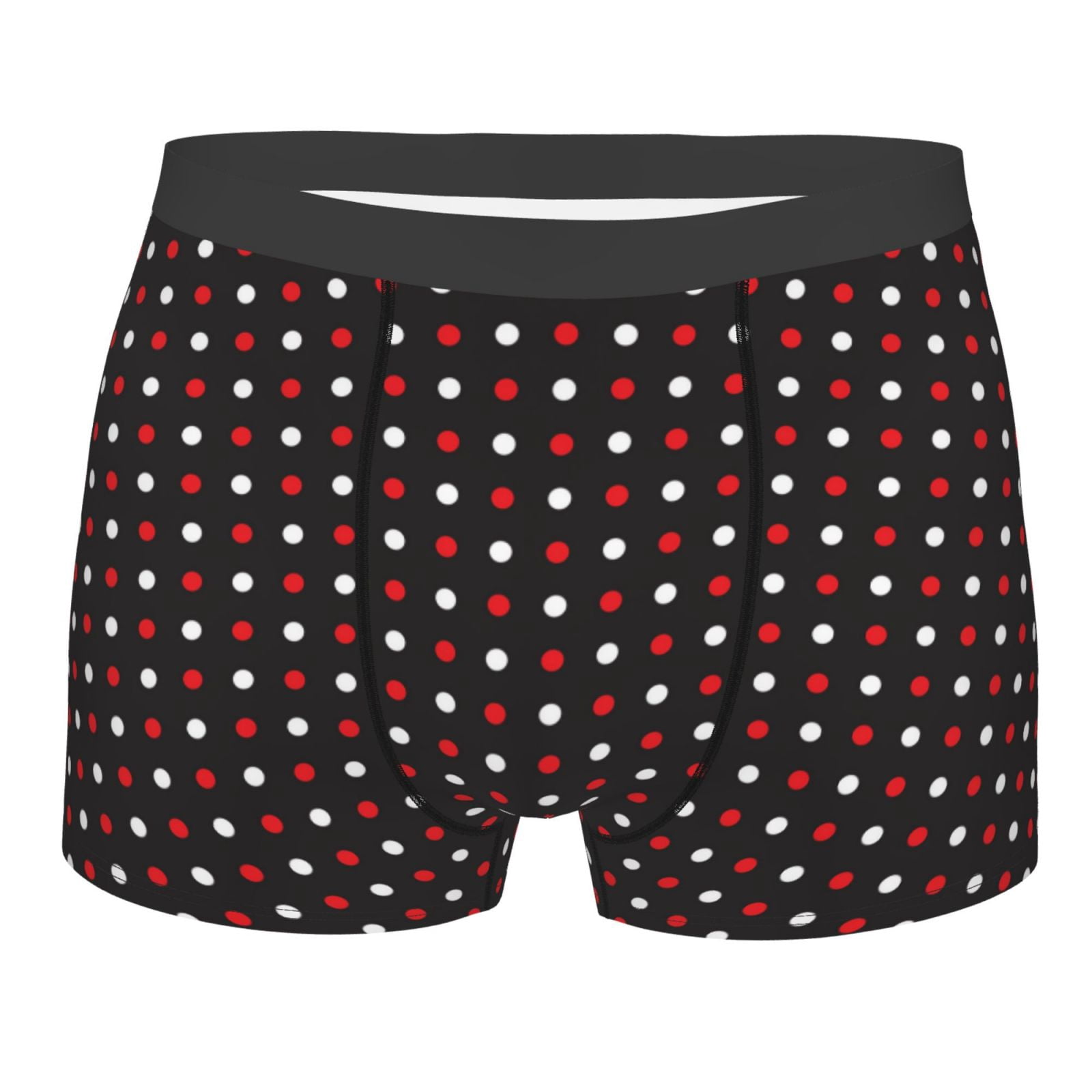 Bingfone Red And White Polka Dots Men'S Underwear - Casual Stretch ...