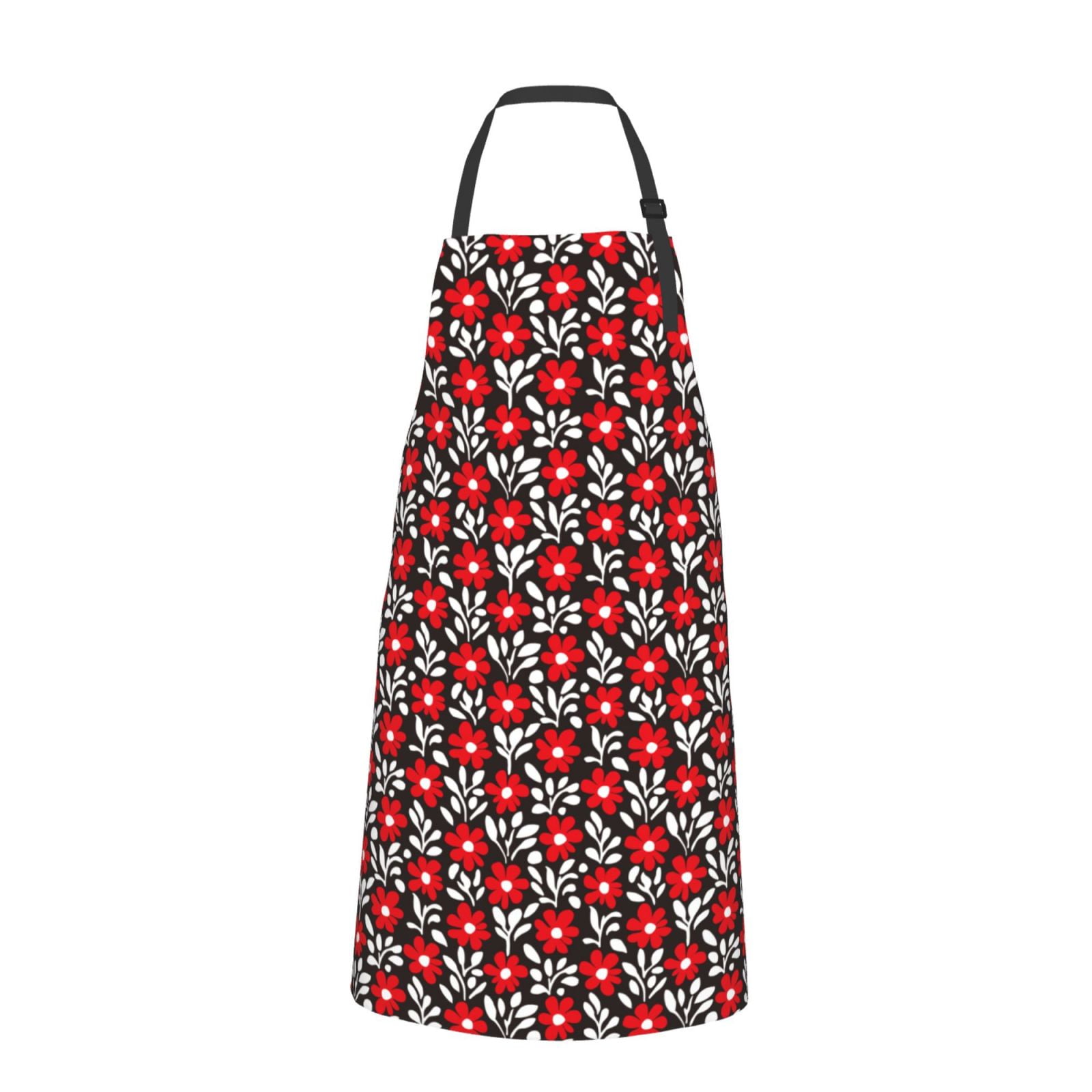 Bingfone Red Floral Apron Gifts For Men, Women Professional Grade Chef ...