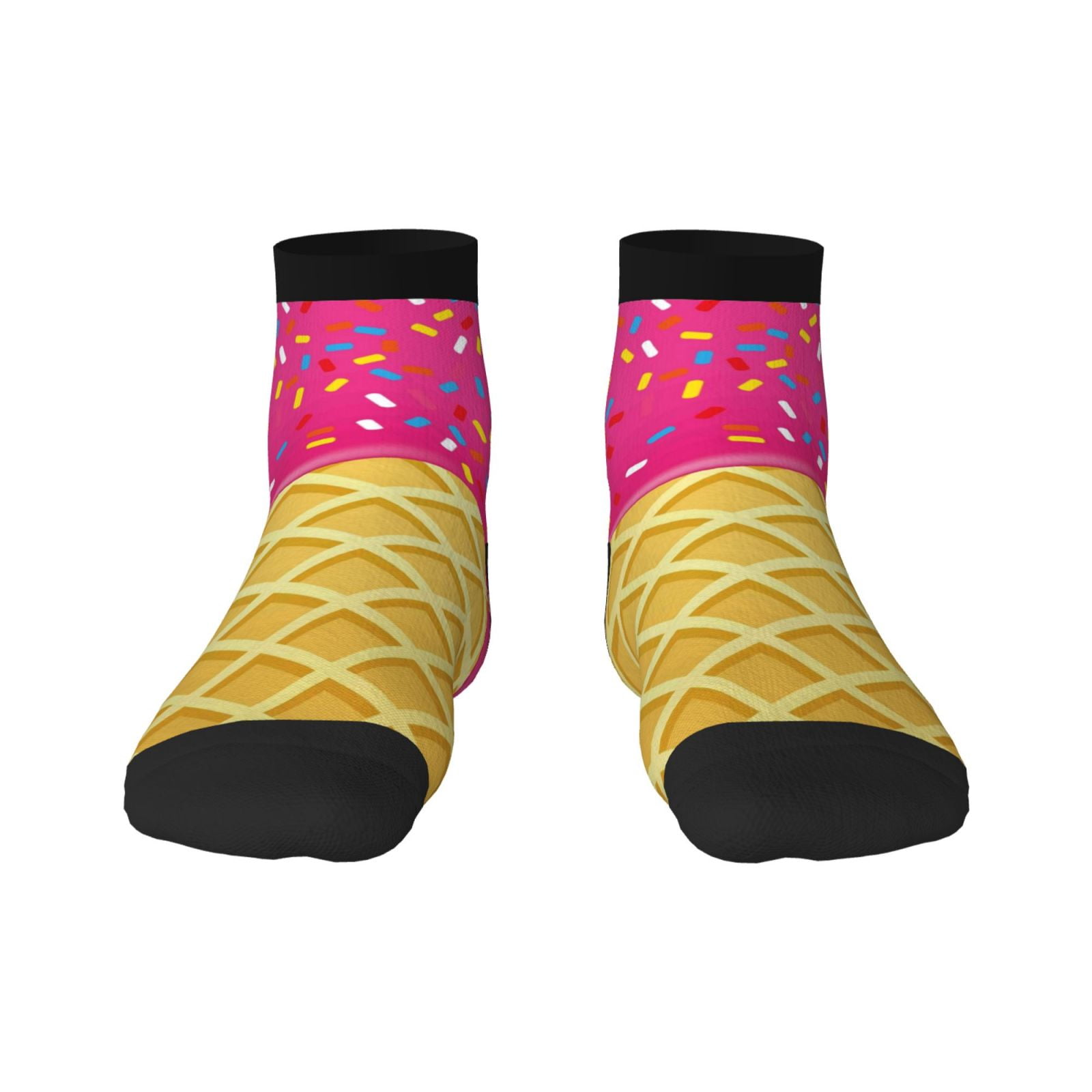 Bingfone Red Ice Cream Design Patterned Men'S Women'S Casual Cotton ...