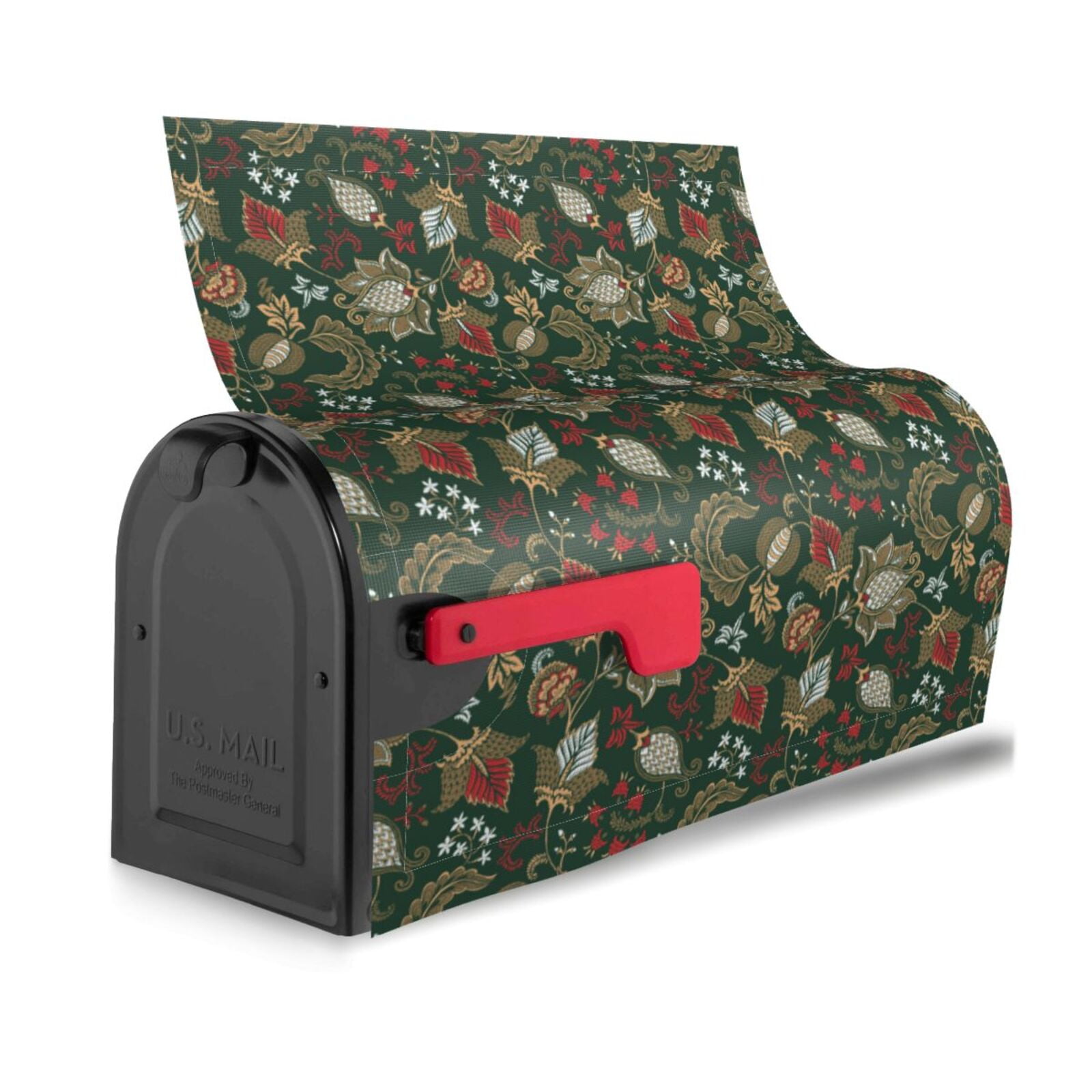 Bingfone Red Leaves Magnetic Mailbox Cover Standard Size for Garden ...