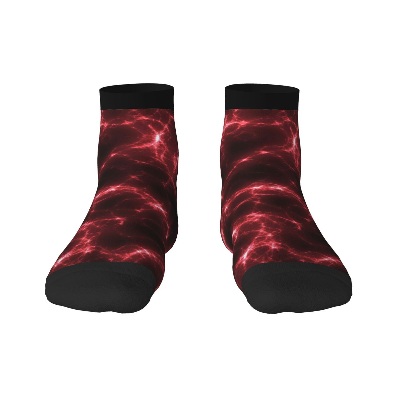 Bingfone Red Line Design Patterned Men'S Women'S Casual Cotton Socks ...
