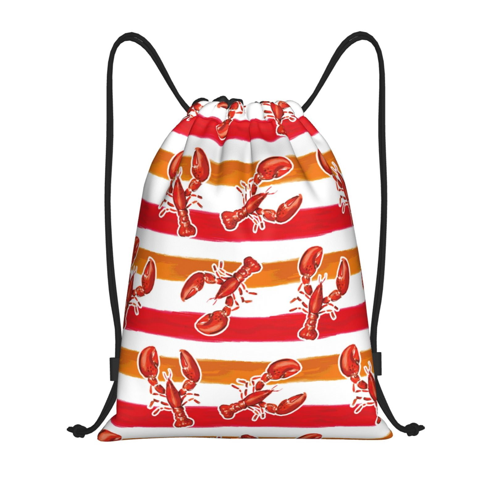 Bingfone Red Lobster Drawstrings Backpacks Bags for Men Women Gym ...