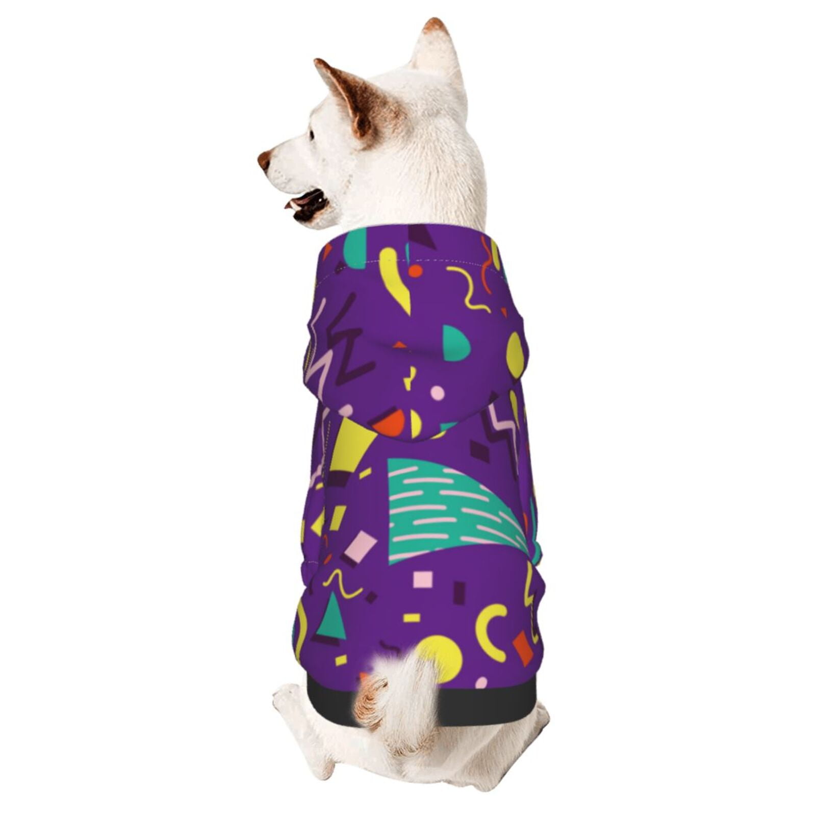 Bingfone Retro 80s Style Dog Clothes Hoodie, Pet Winter Coat,Puppy ...