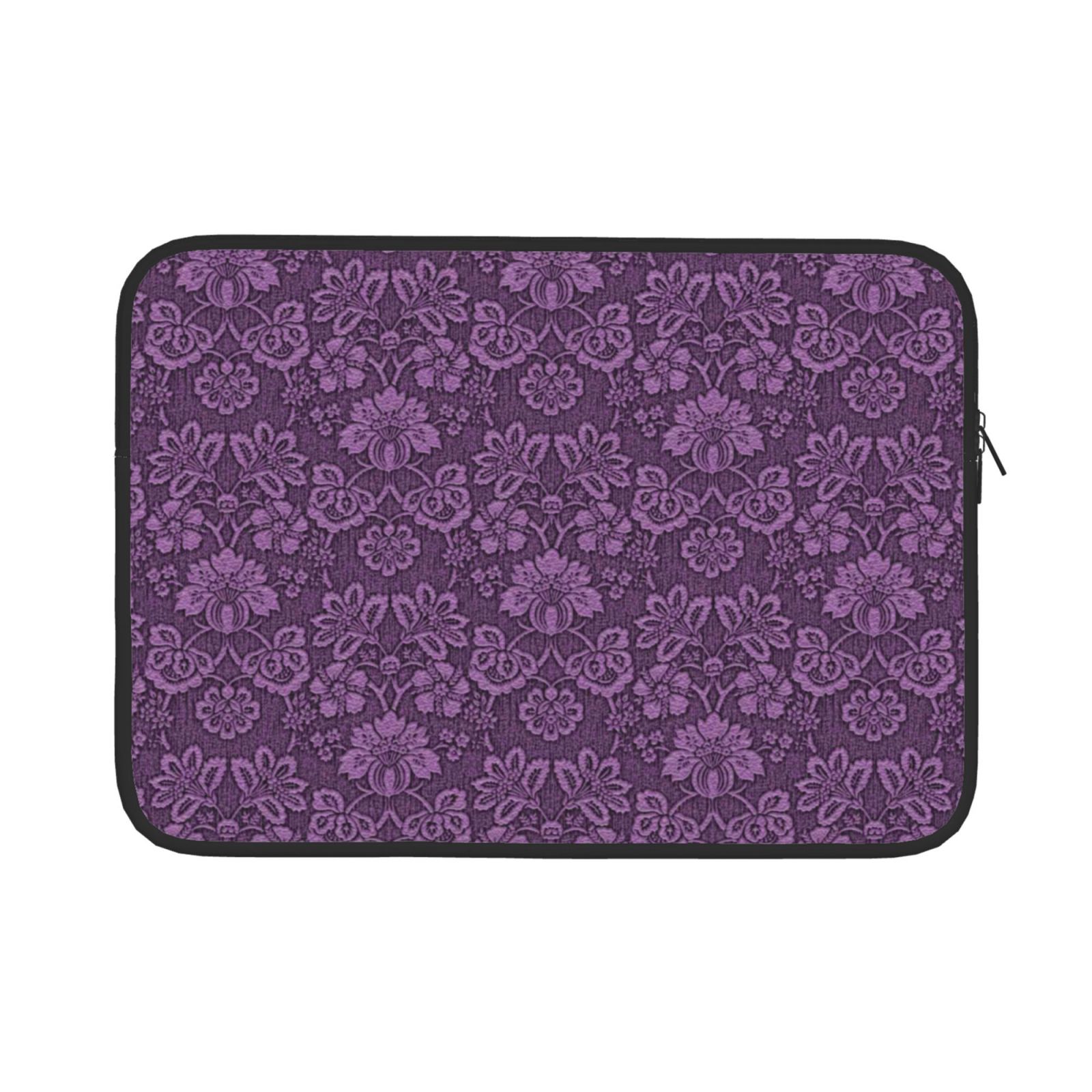 Bingfone Retro Florals Purple Laptop Sleeve Case 13 Inch, 360 ...