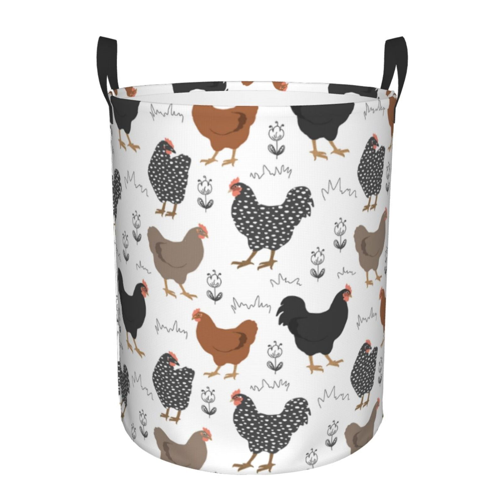 Bingfone Retro Rooster Waterproof Foldable Laundry Hamper Bucket with ...