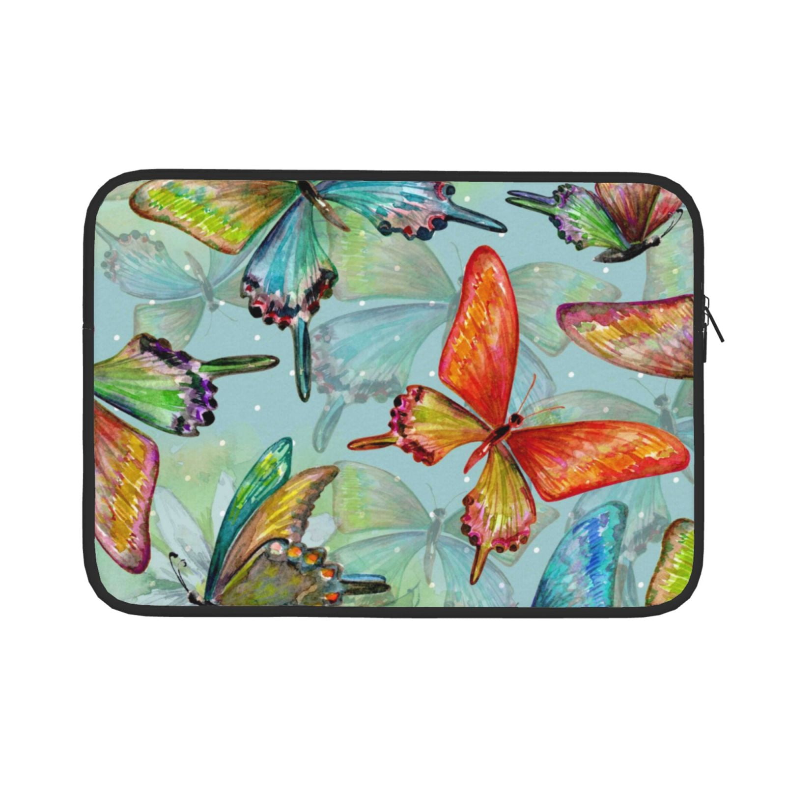 Bingfone Retro Seamless Flying Butterflies Laptop Sleeve Case 13 Inch ...