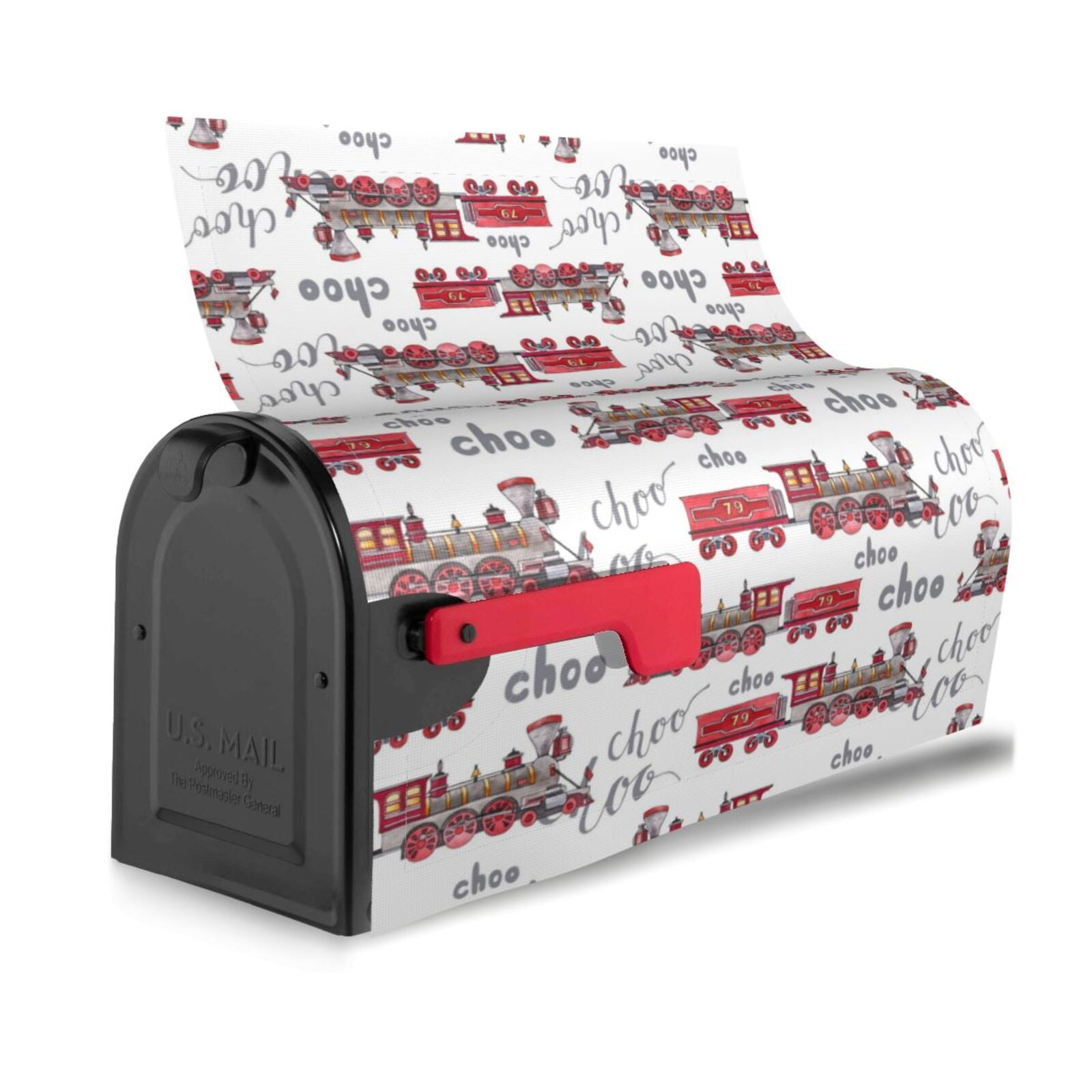 Bingfone Retro Train Magnetic Mailbox Cover Standard Size for Garden ...