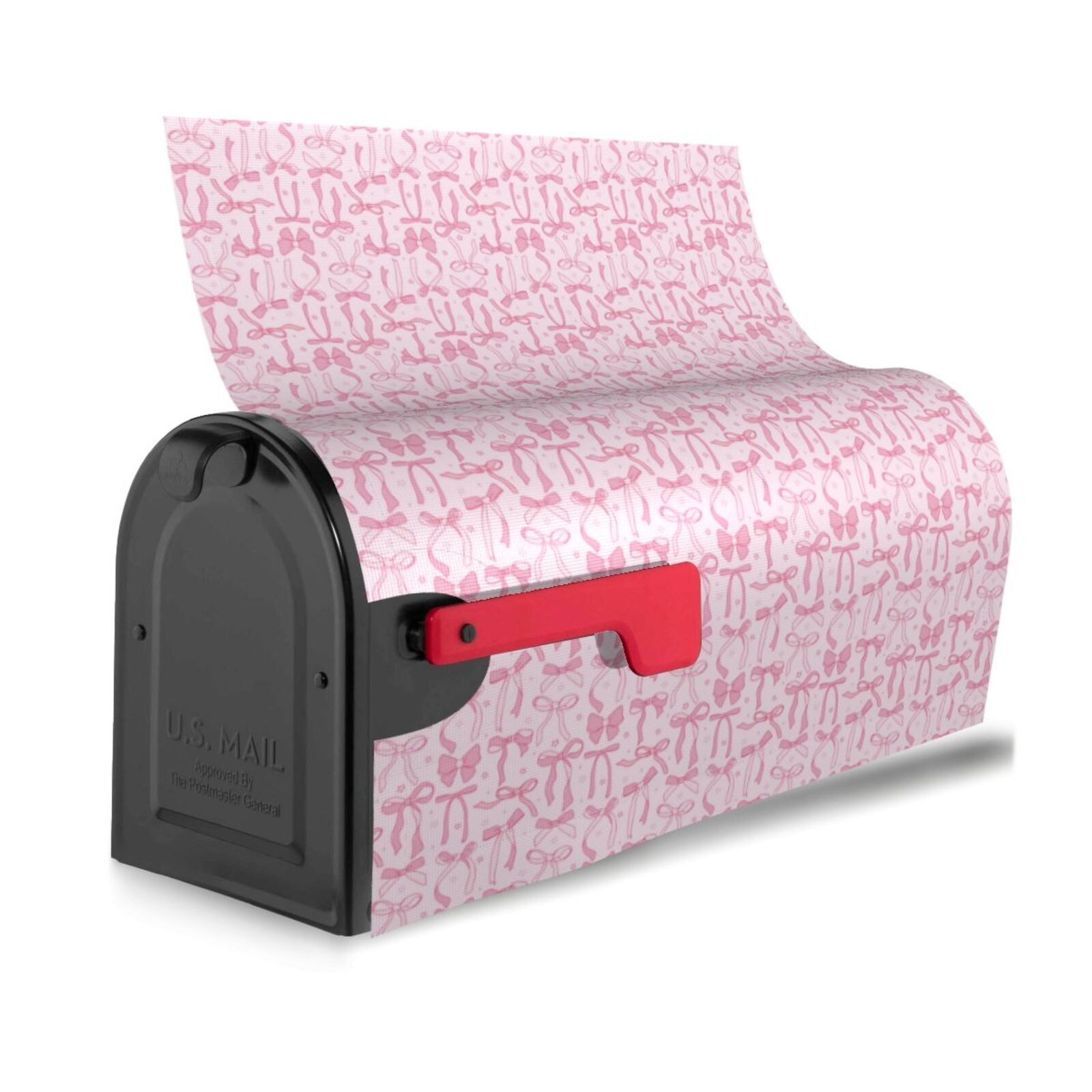 Bingfone Ribbon Bow Magnetic Mailbox Cover Standard Size for Garden ...