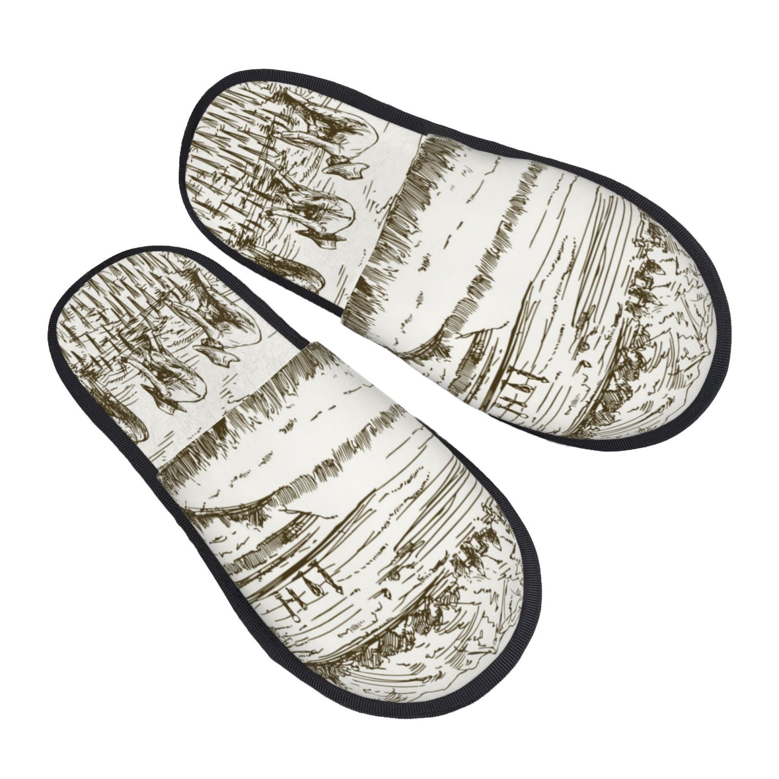 Bingfone Rice Harvest House Slippers For Women Men With Soft Rubber ...