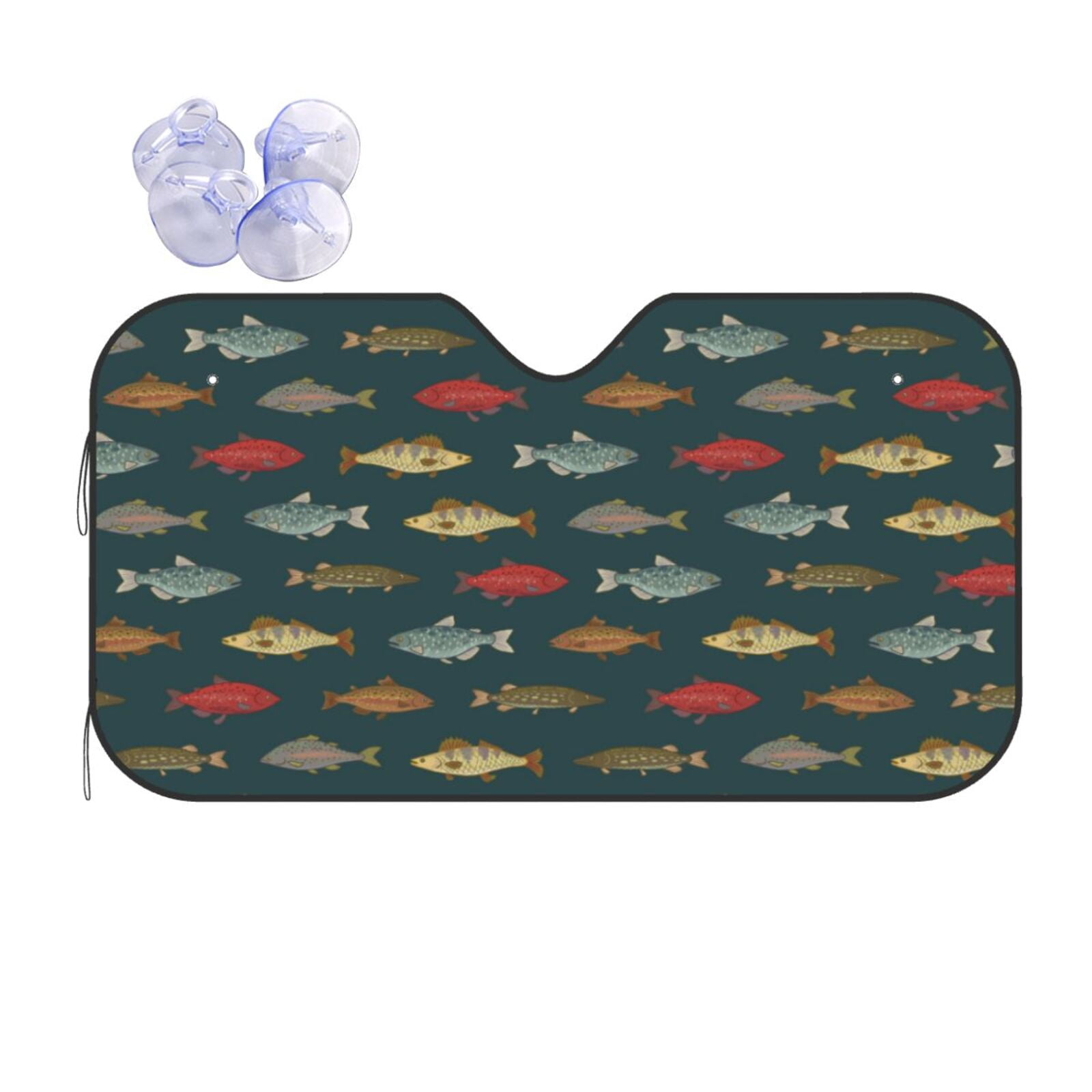 Bingfone River Freshwater Fish Car Windshield Sun Shade Protector Keep ...