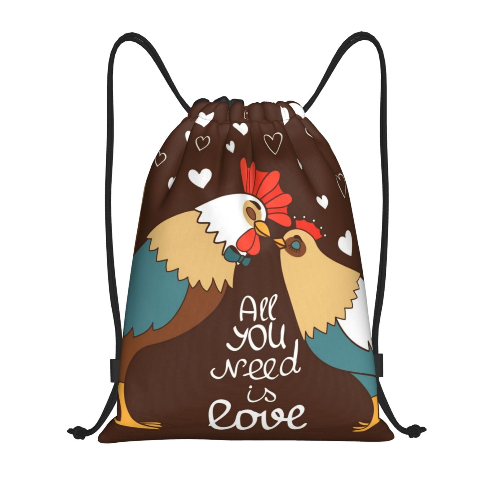 Bingfone Rooster And Chicken Drawstrings Backpacks Bags For Men Women ...
