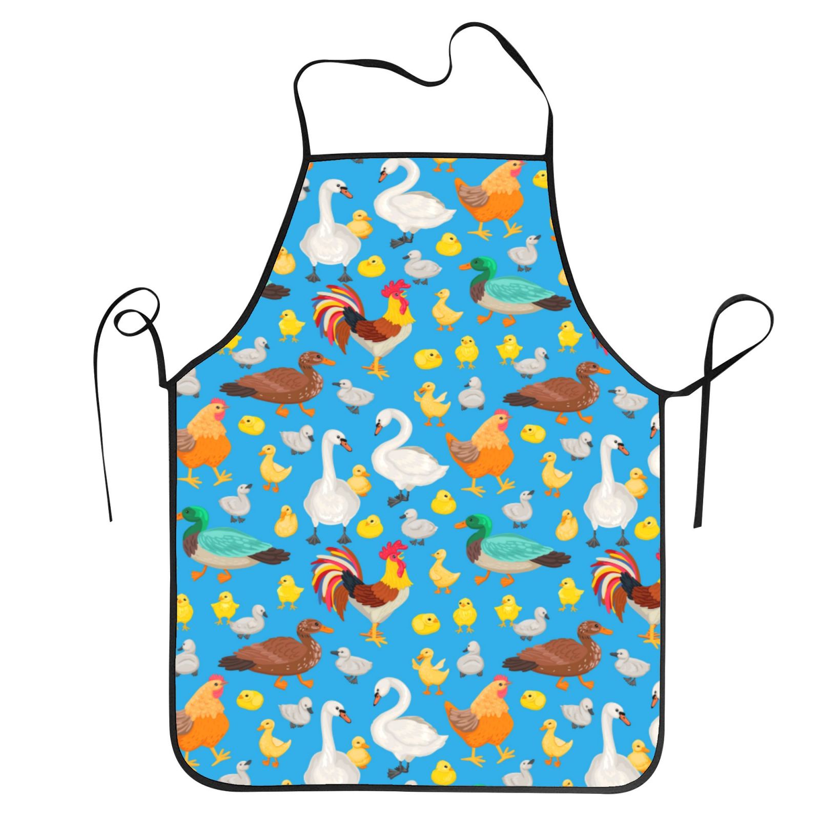 Bingfone Rooster And Chickens for Tie-up Apron, Unisex Waterproof and ...