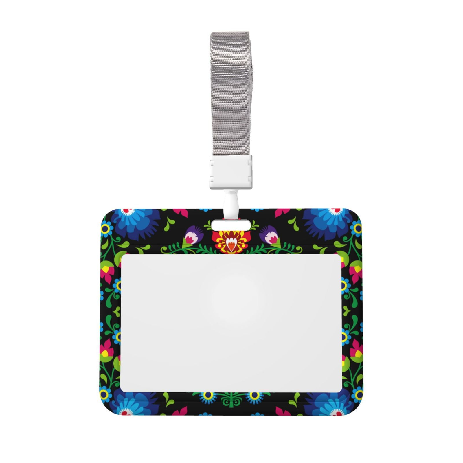 Bingfone Roosters And Flowers Card Badge Holder,For Girls Girly Women 4 ...