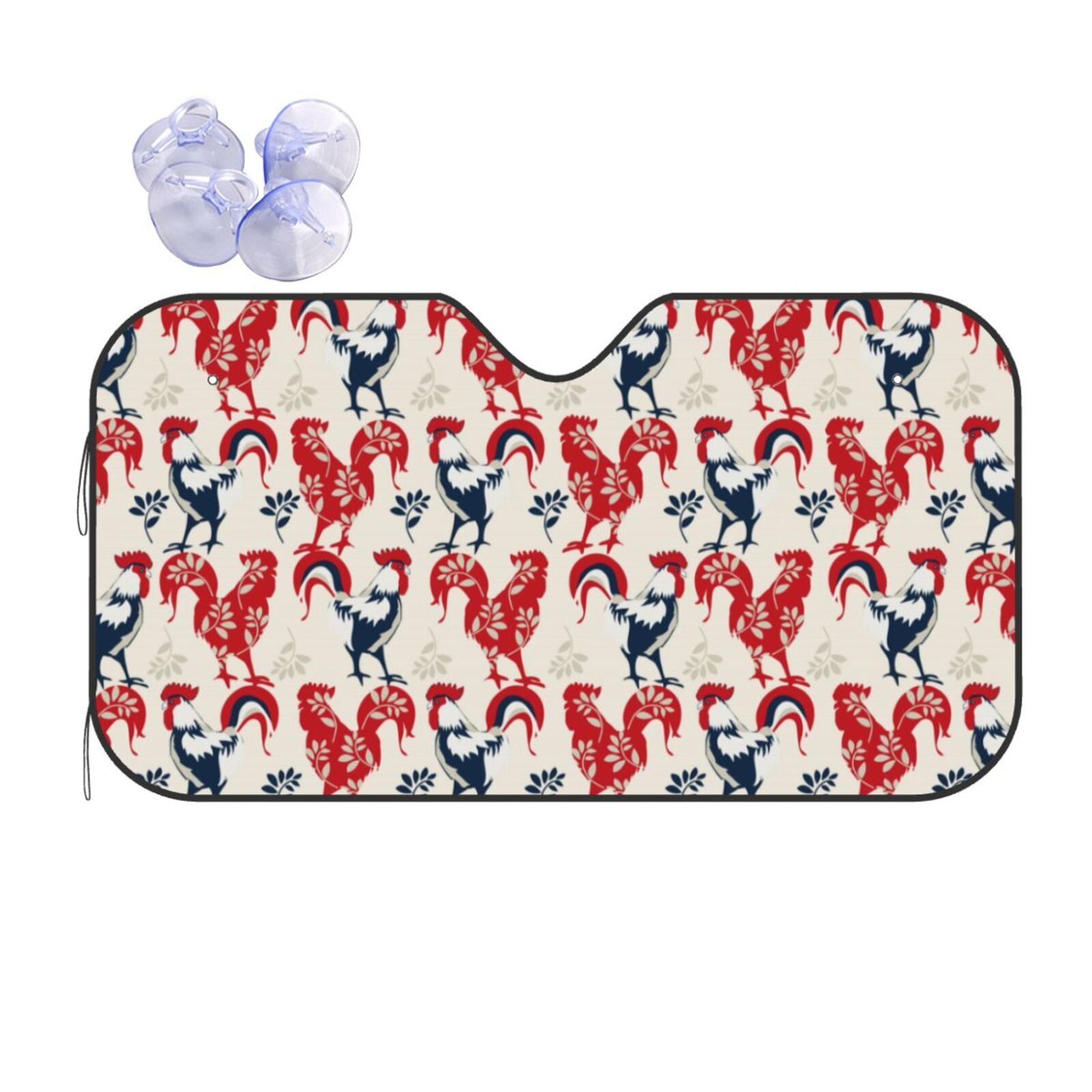 Bingfone Roosters Car Windshield Sun Shade Protector Keep Your Vehicle ...