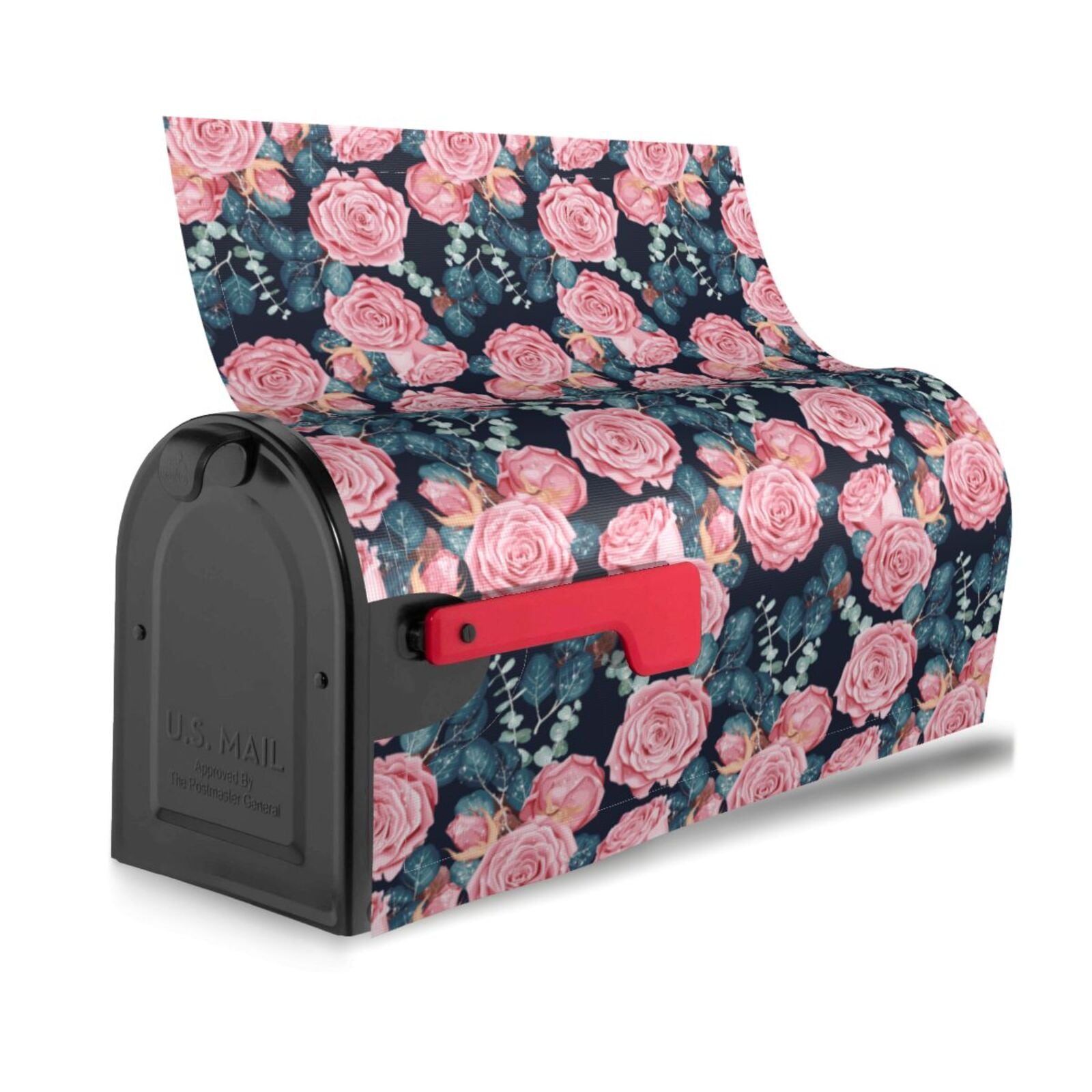 Bingfone Rose Flowers Magnetic Mailbox Cover Standard Size for Garden ...