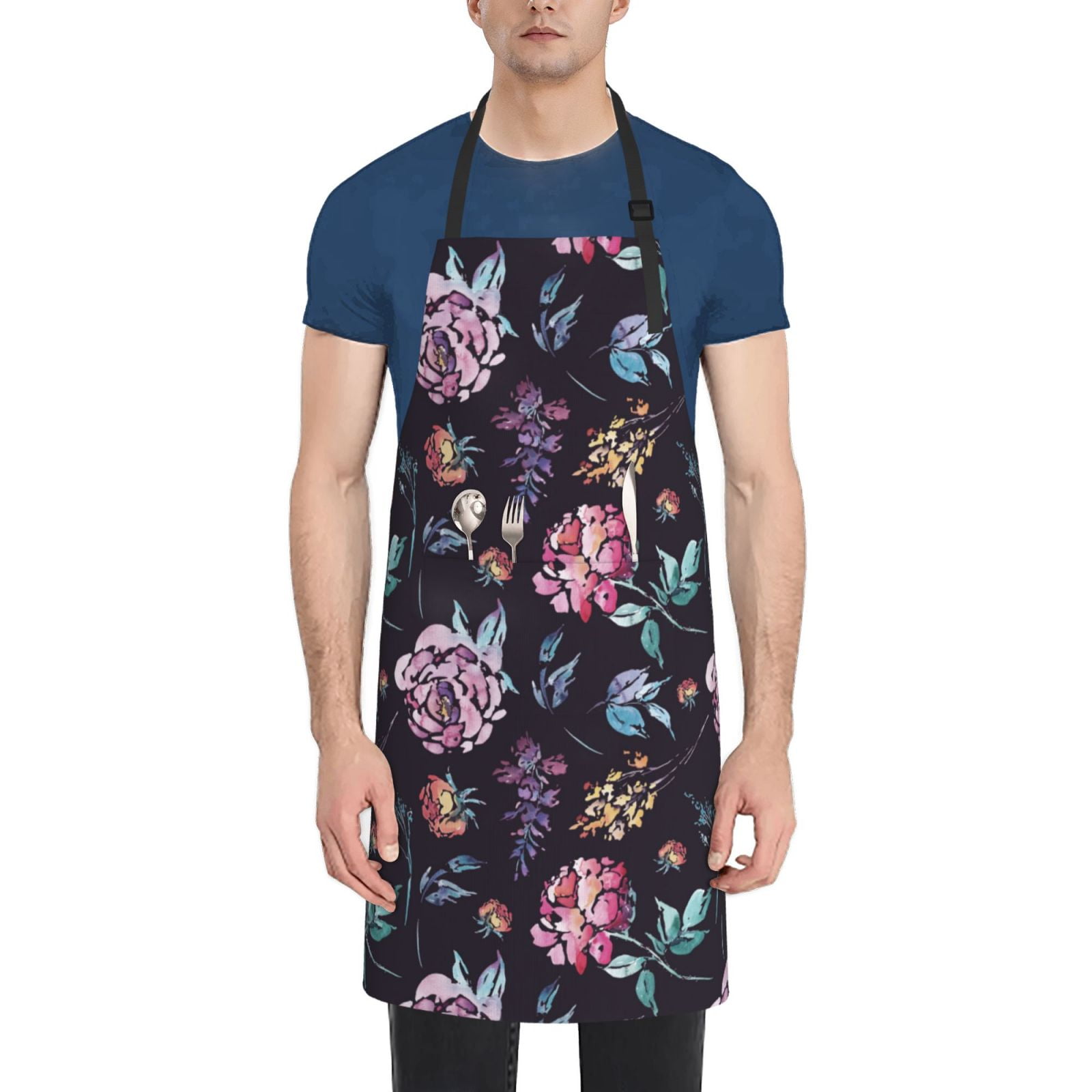 Bingfone Roses Flowers Apron Gifts For Men, Women Professional Grade ...