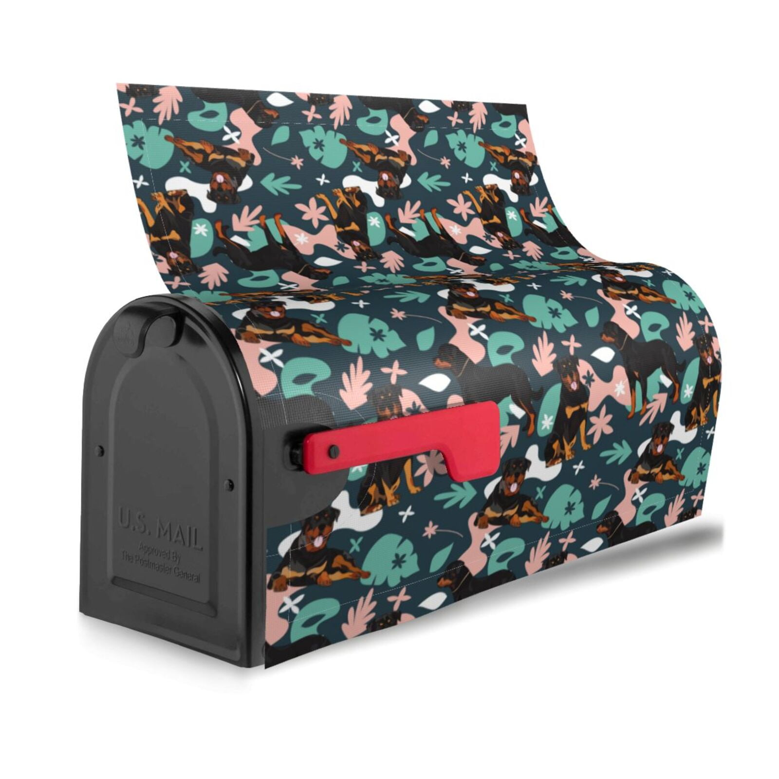 Bingfone Rottweiler Magnetic Mailbox Cover Standard Size for Garden ...