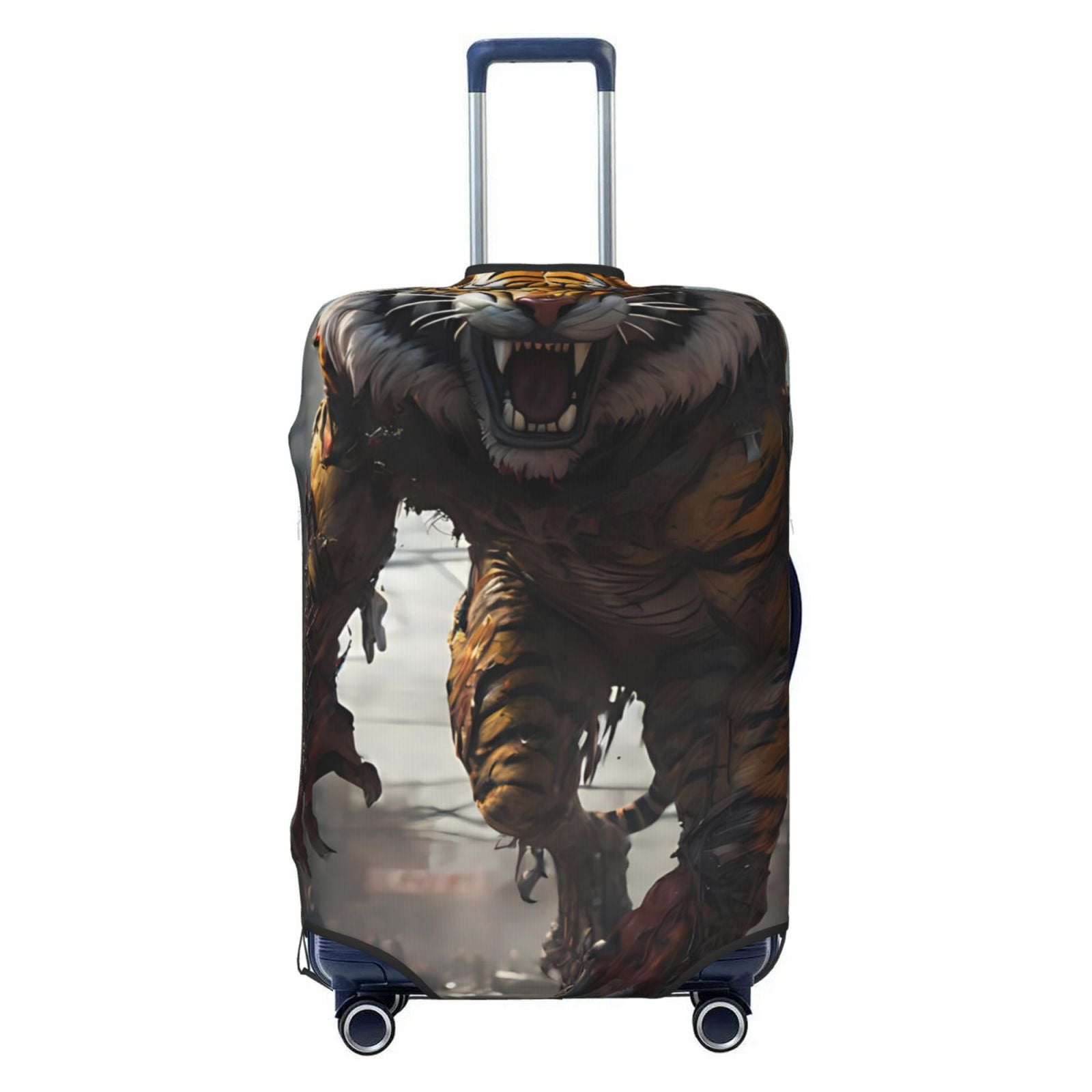 Bingfone Ruins Tiger Warrior Luggage Cover Washable Suitcase Cover ...